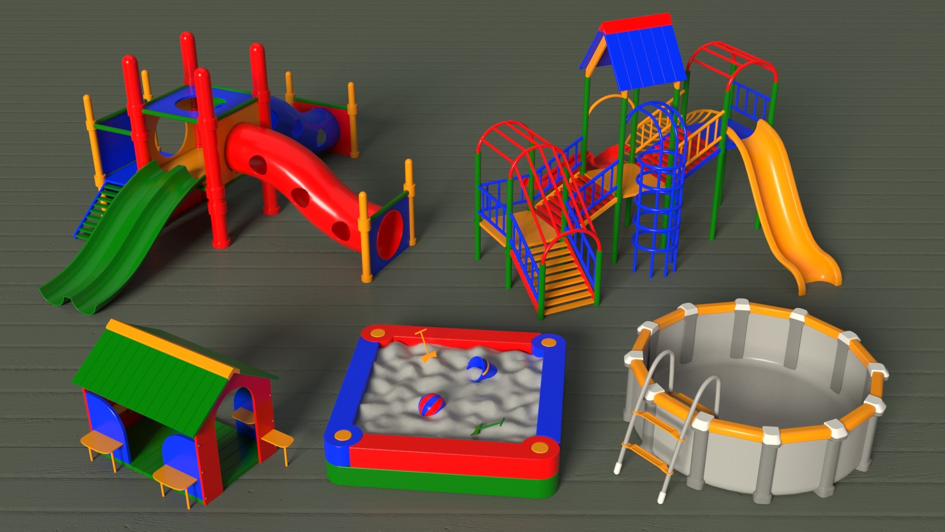 Environment Props - Collection 2 - 101 Pieces Model - TurboSquid 2080009