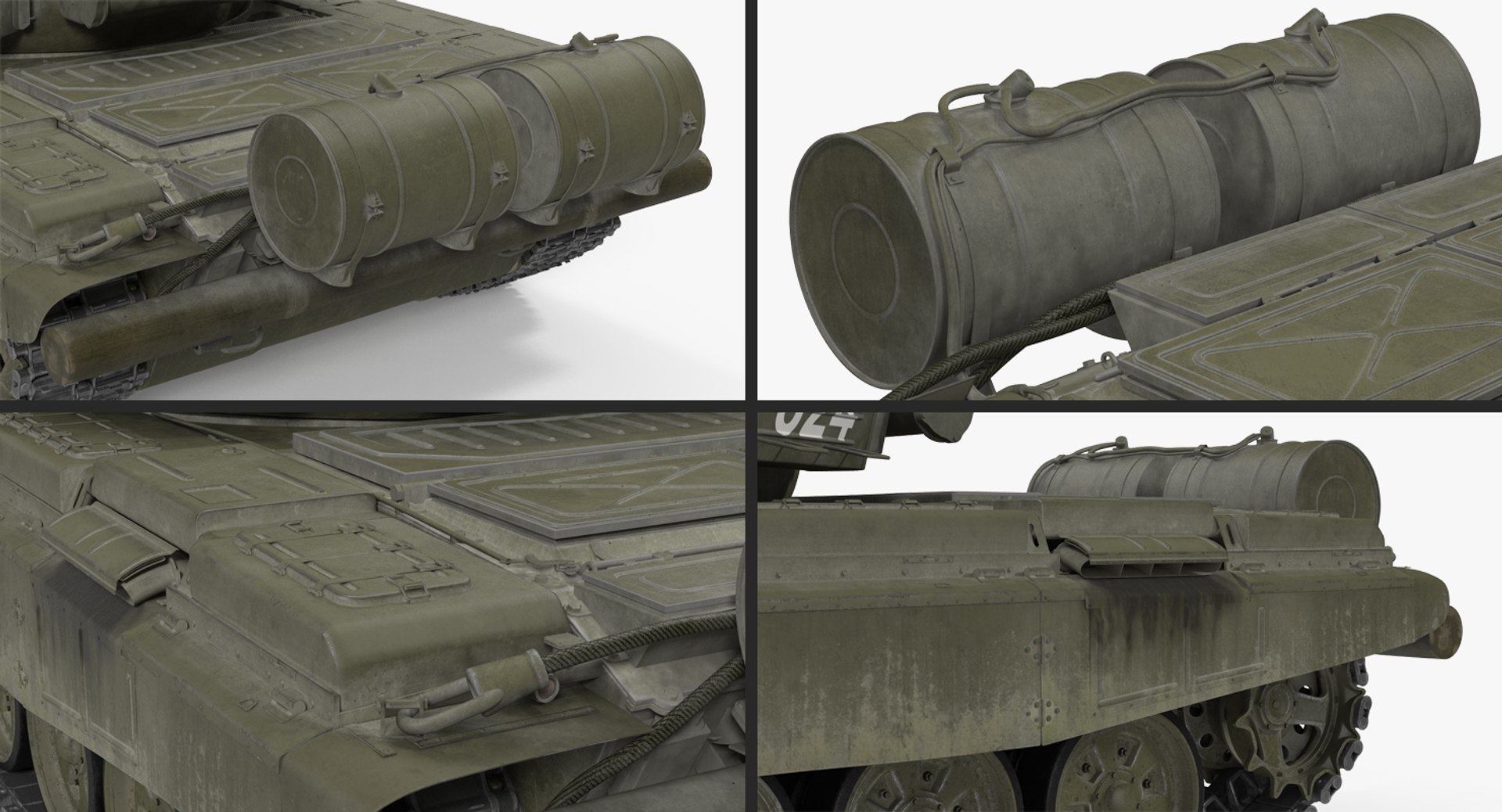 3d T-72b3 Soviet Main Battle Tank Model