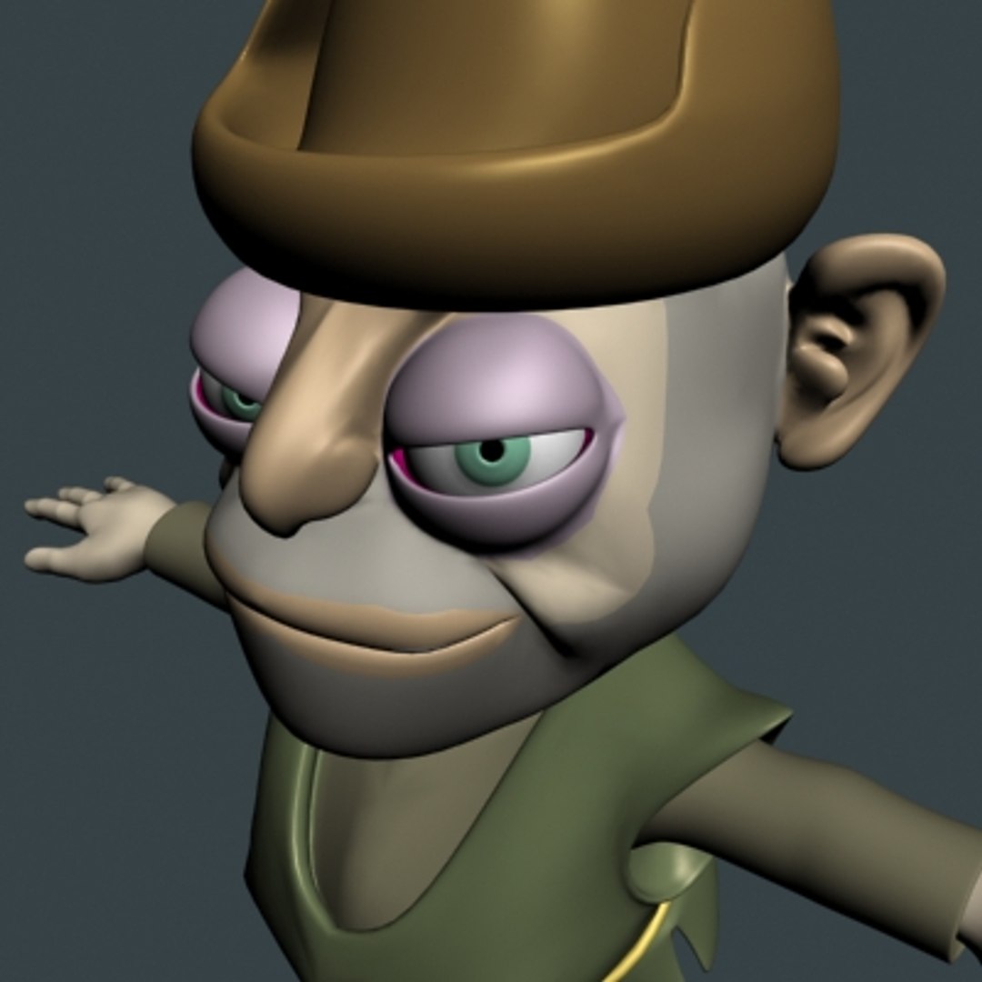 3d Theef Cartoon Character Model