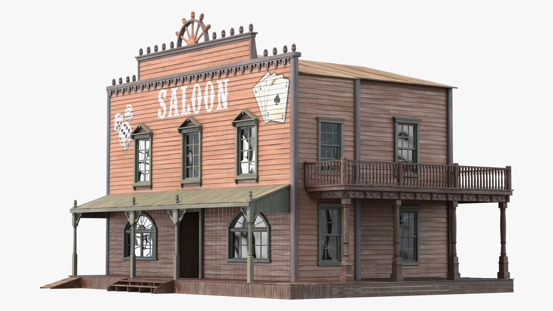 Saloon Building From Old West 3D Model - TurboSquid 2131725