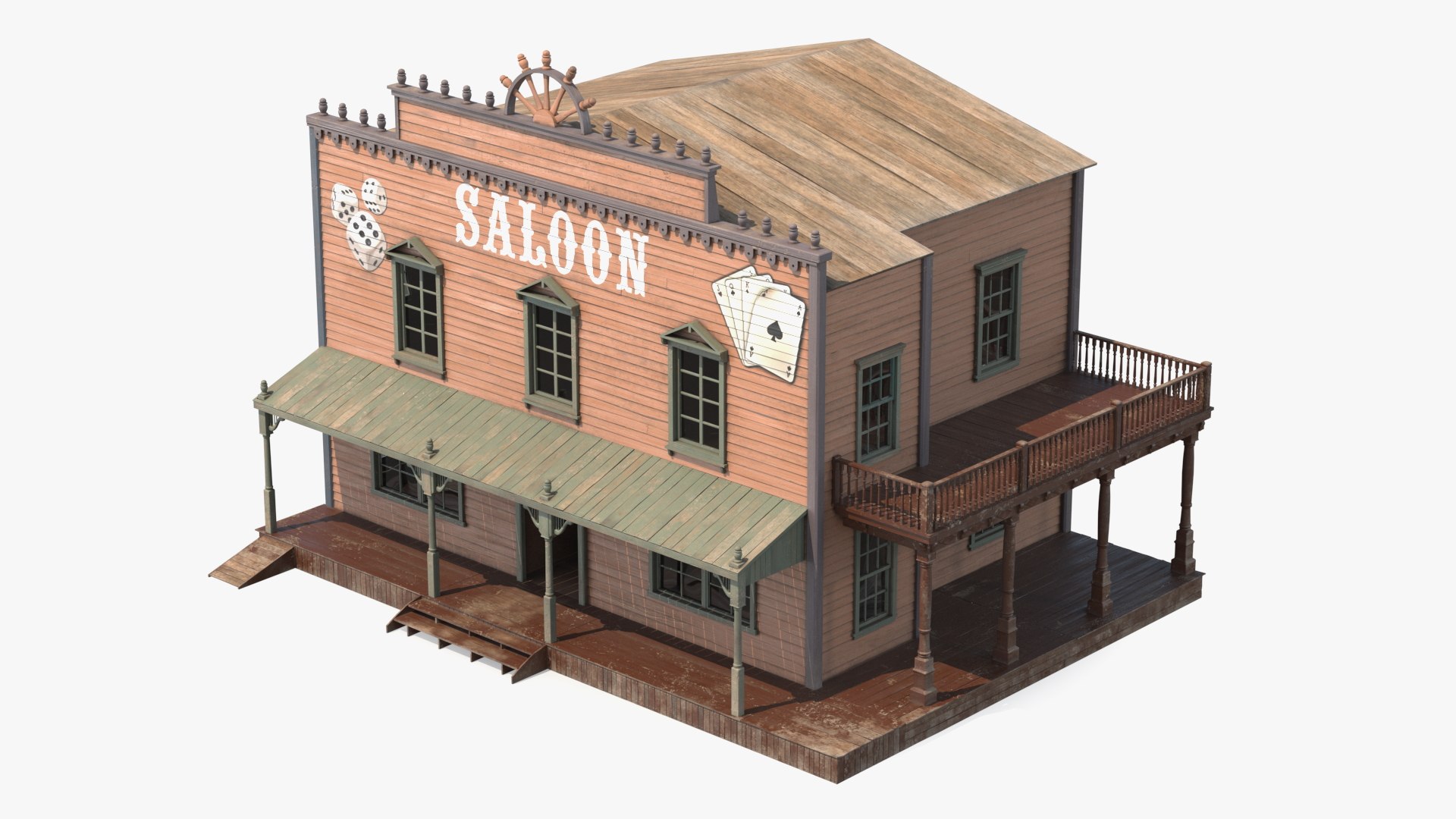 Saloon Building From Old West 3D Model - TurboSquid 2131725