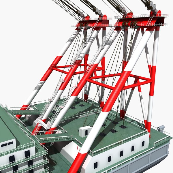 3D floating cranes model - TurboSquid 1390590