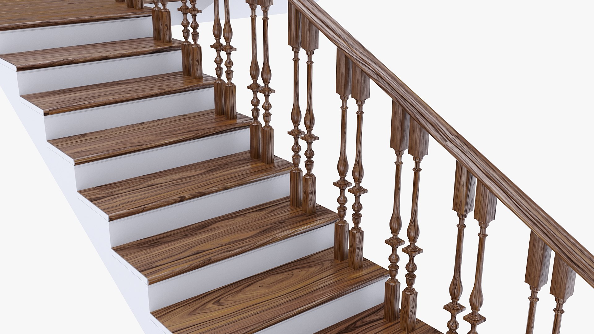 3D Model Stairs Palisandr - TurboSquid 1973575
