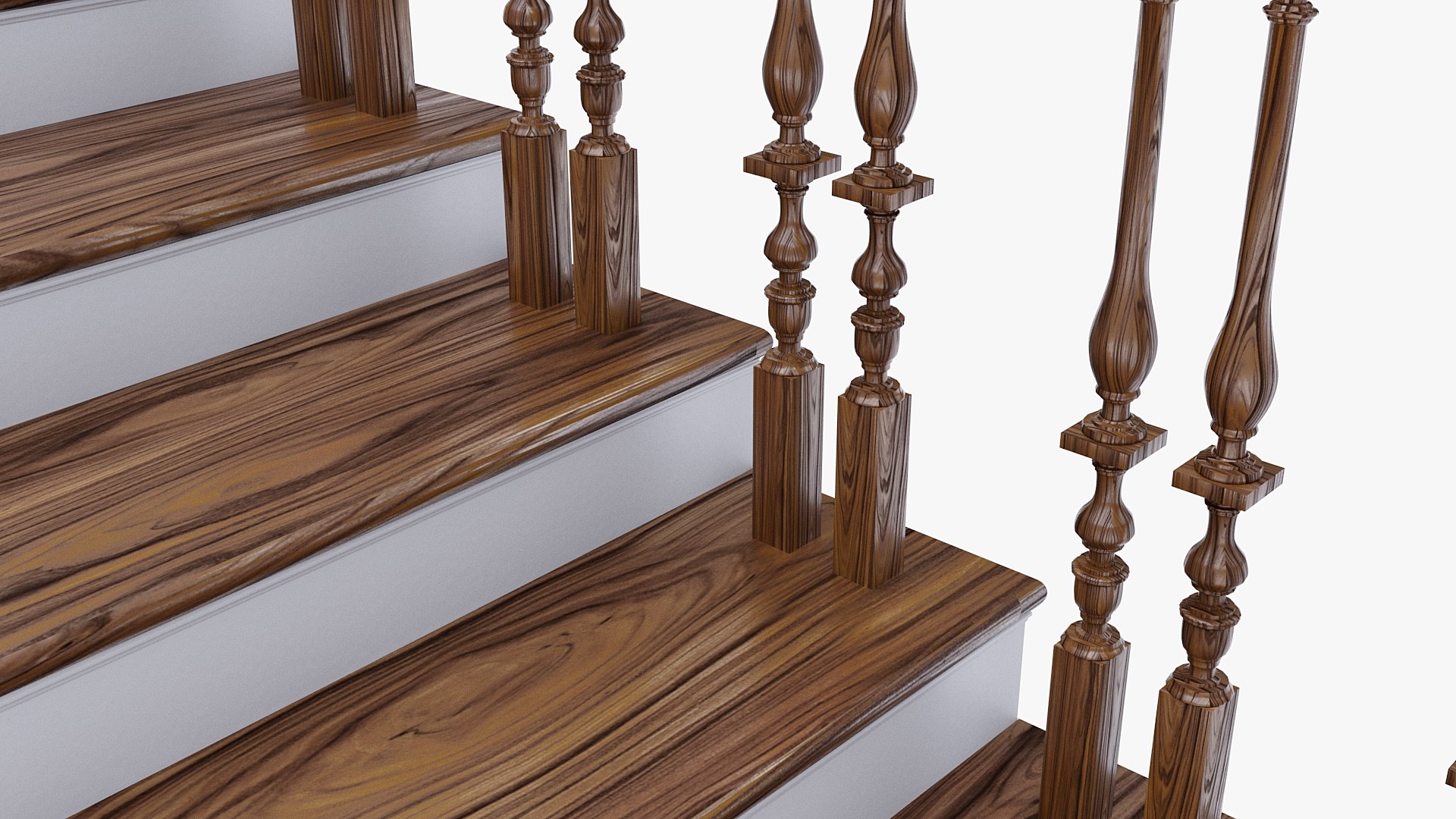 3D Model Stairs Palisandr - TurboSquid 1973575