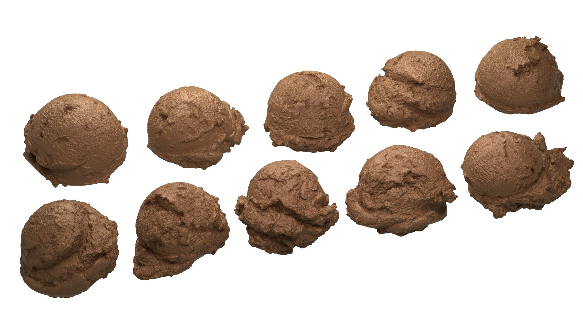 10 Ice Cream Ball Collection 3D Model - TurboSquid 1974602