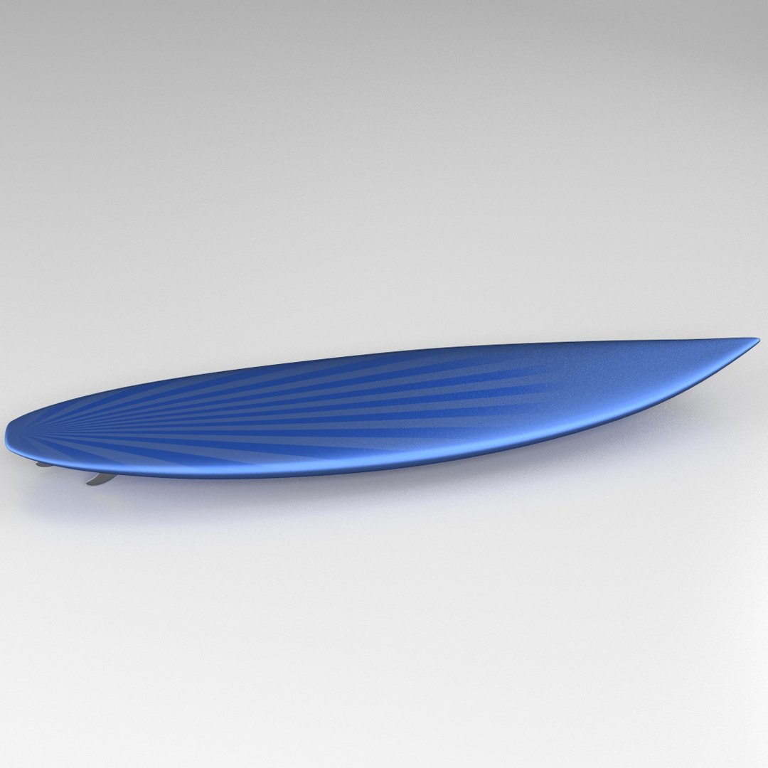 shortboard surfboard 3d dxf