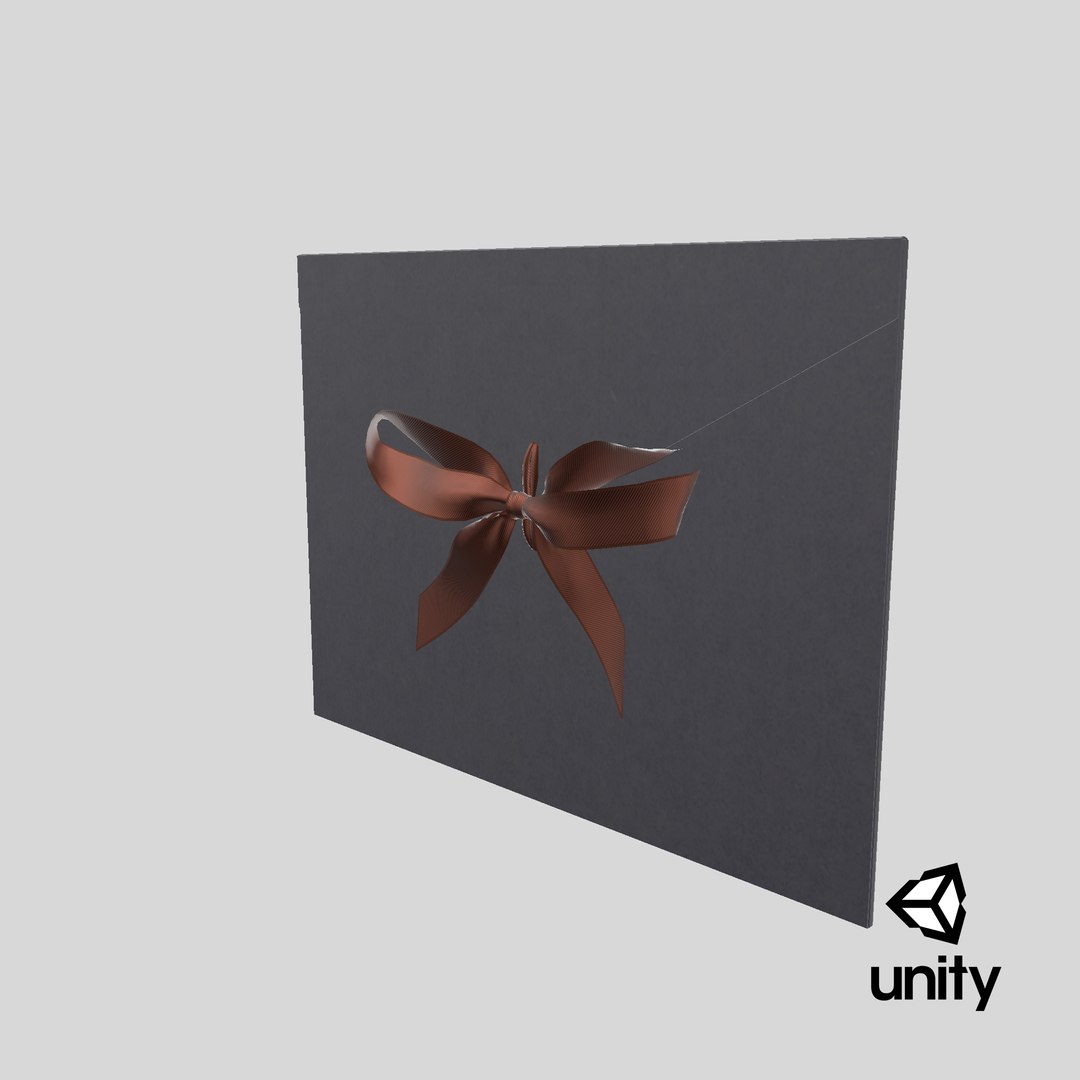 3D Envelope With Bow 02v PBR - TurboSquid 1953862