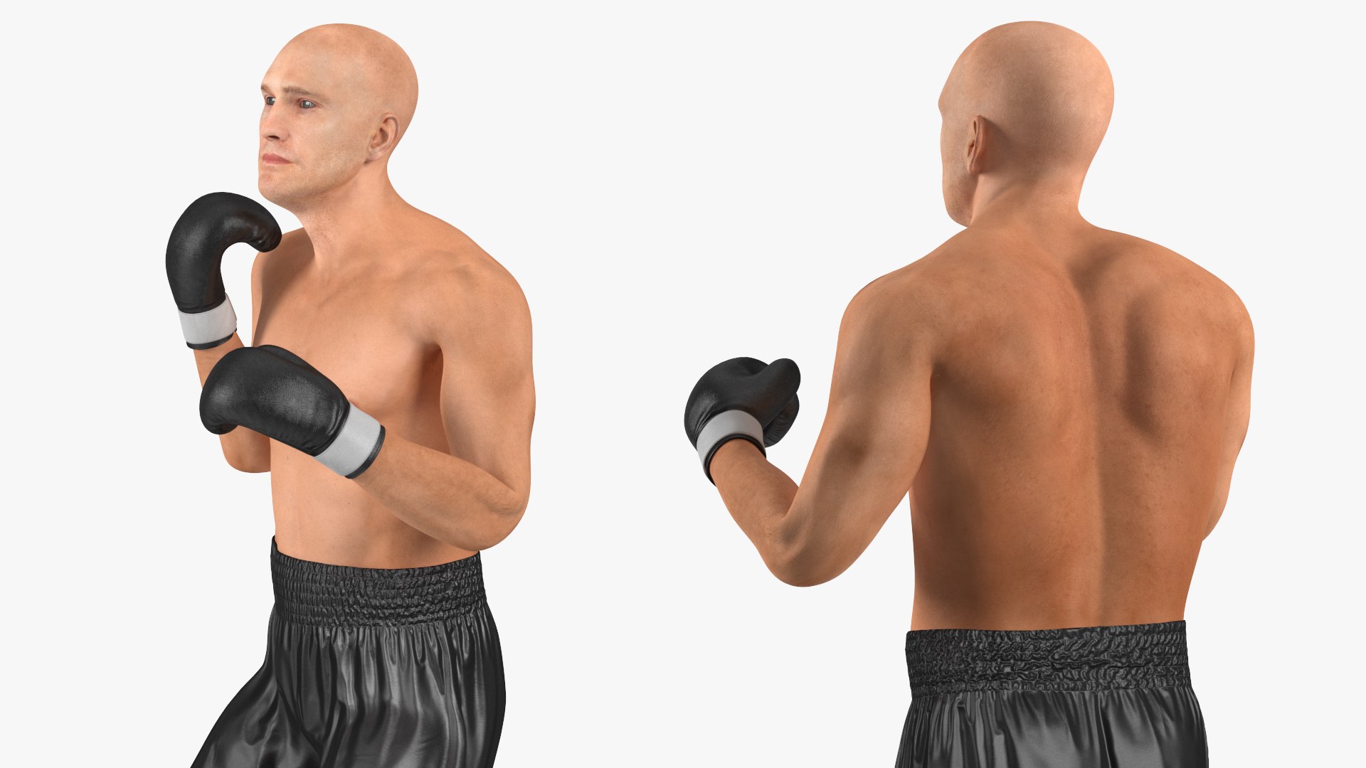 3D Male Boxer Figure Rigged For Maya - TurboSquid 2416945