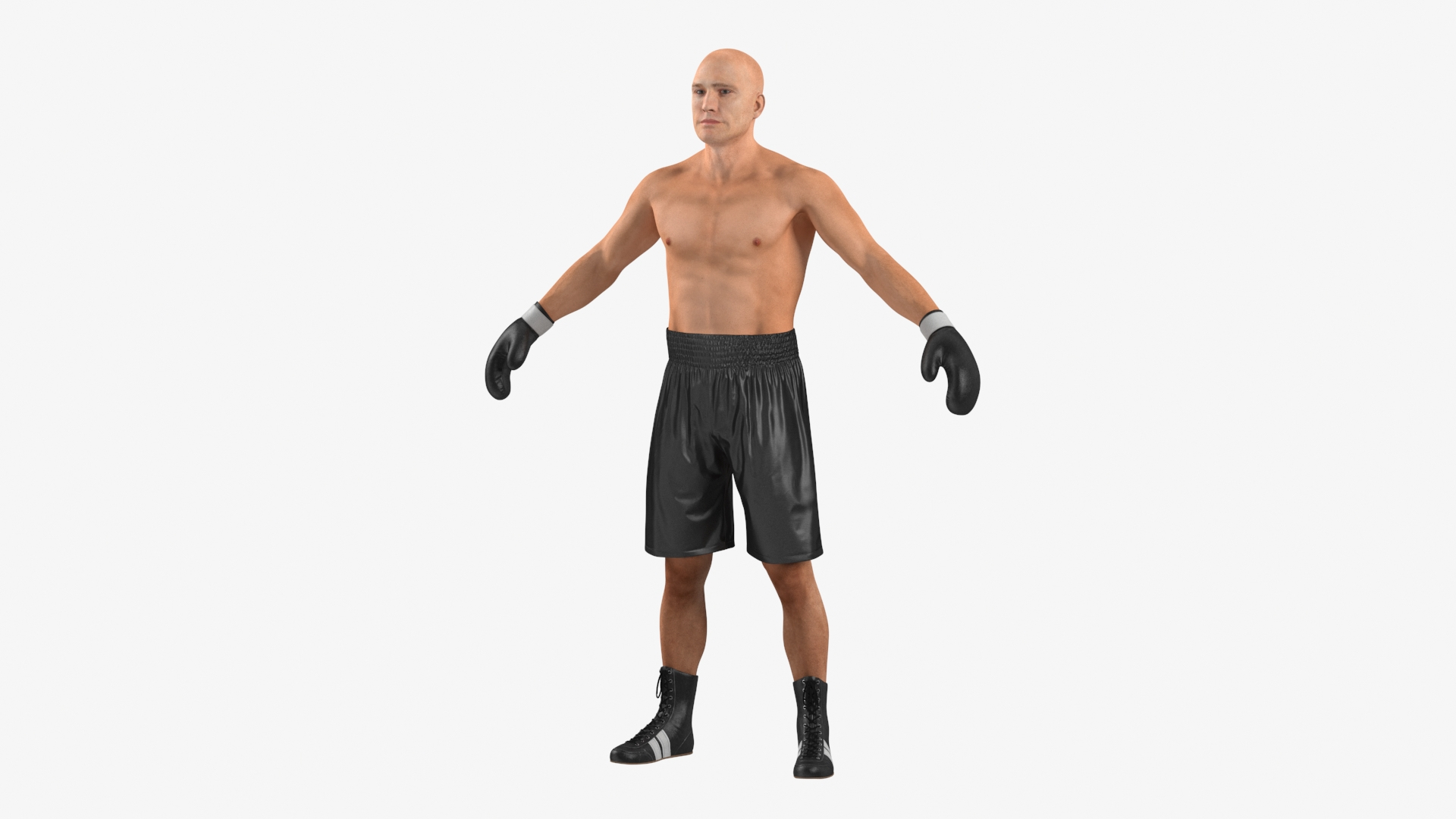 3D Male Boxer Figure Rigged For Maya - TurboSquid 2416945