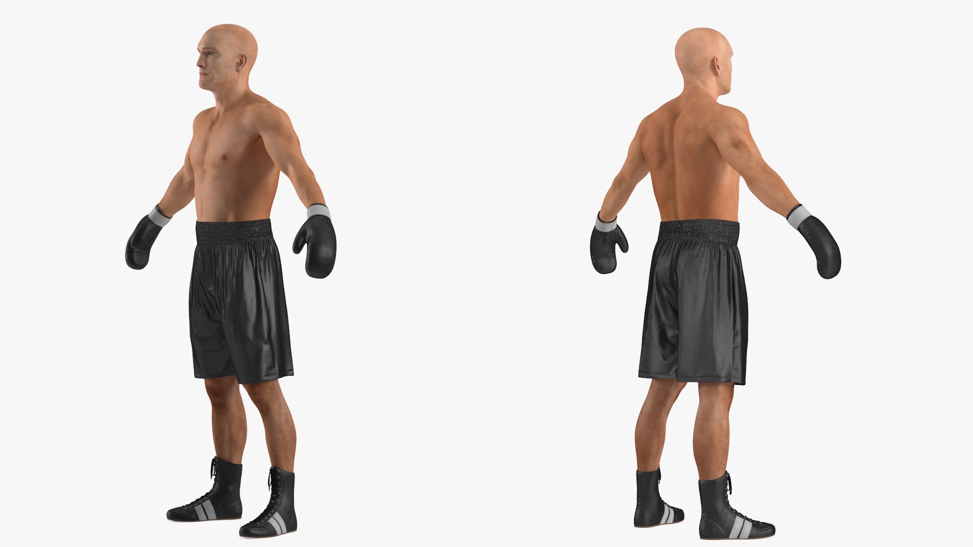 3D Male Boxer Figure Rigged For Maya - TurboSquid 2416945