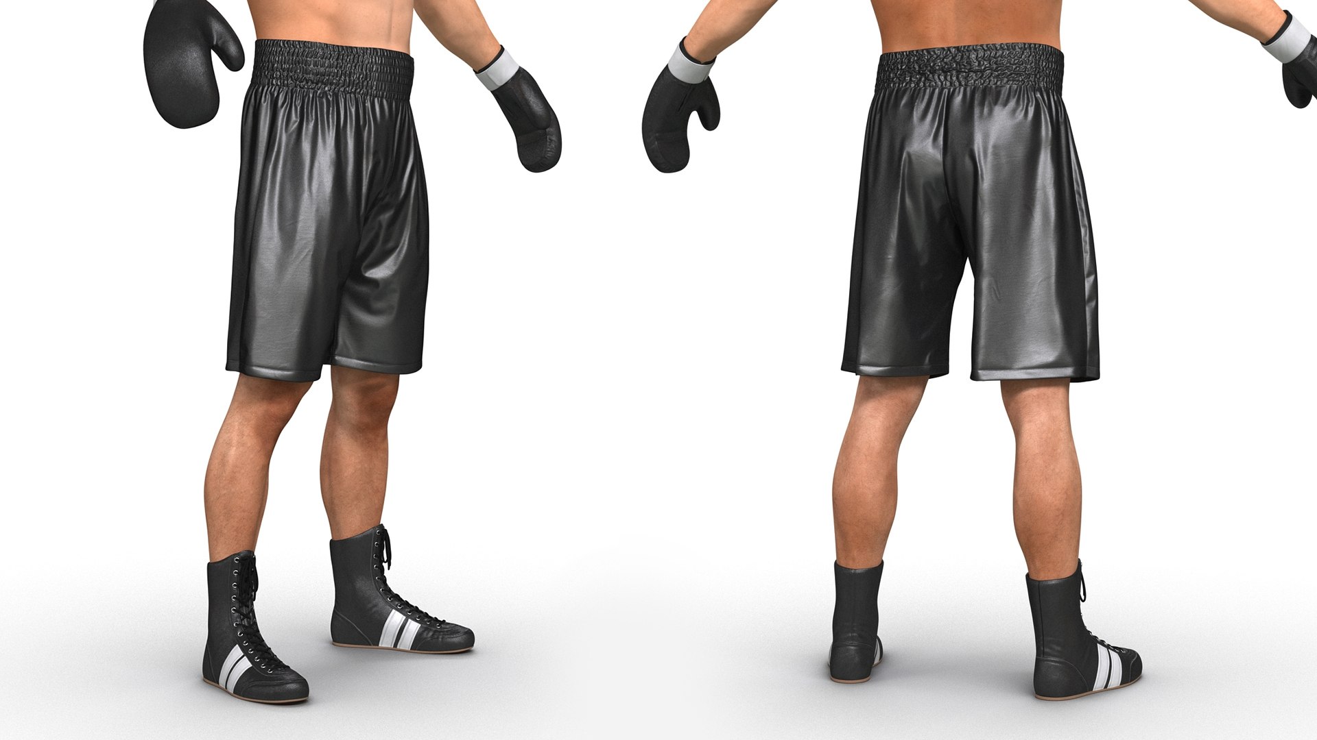3D Male Boxer Figure Rigged For Maya - TurboSquid 2416945