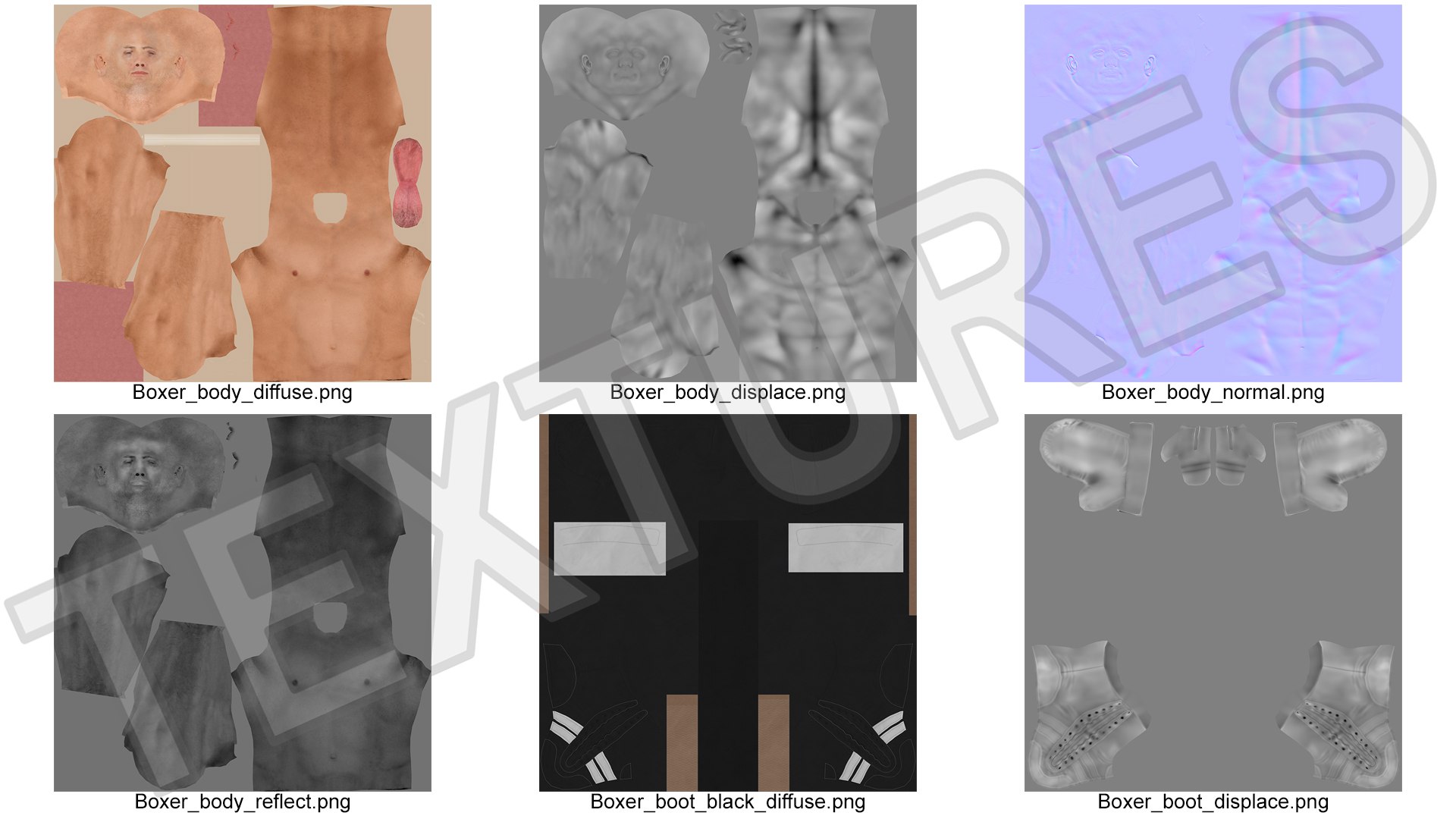 3D Male Boxer Figure Rigged For Maya - TurboSquid 2416945