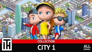 Rigged Cartoon City 3D Models For Download | TurboSquid