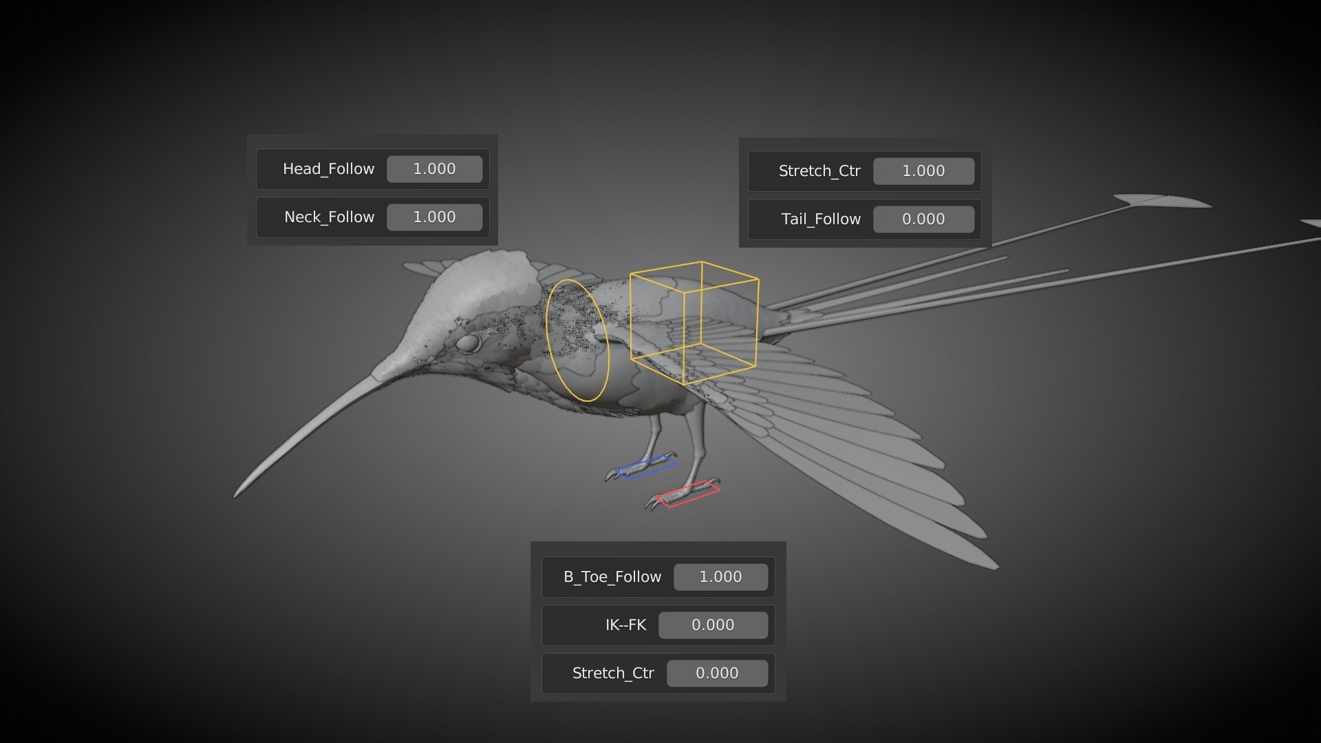 Hummingbird Animation VFX Grace 3D - TurboSquid 2133472