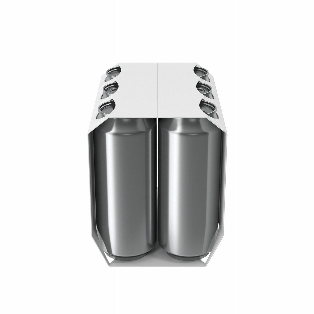 Steel Beer Cans In Package 3D - TurboSquid 2223264