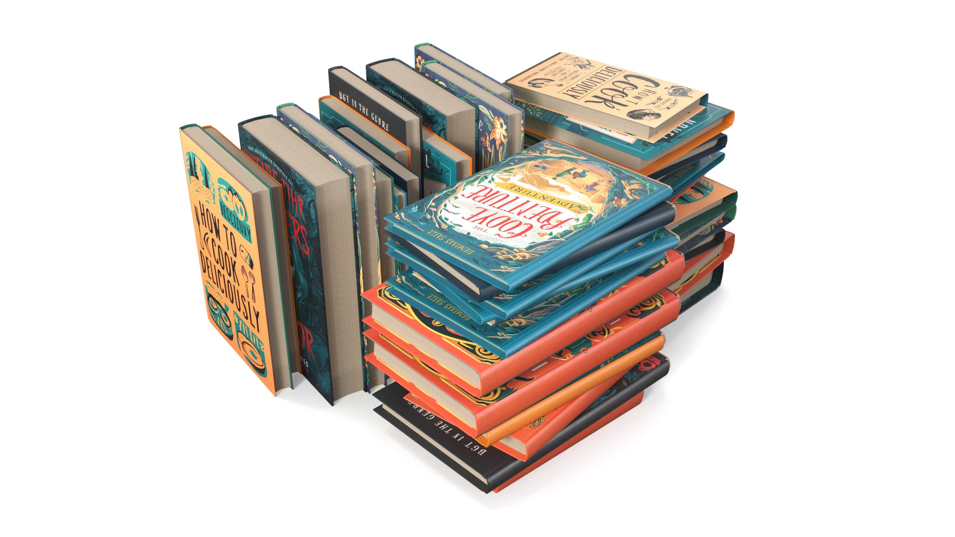 Books Stack 3D Model - TurboSquid 2284507