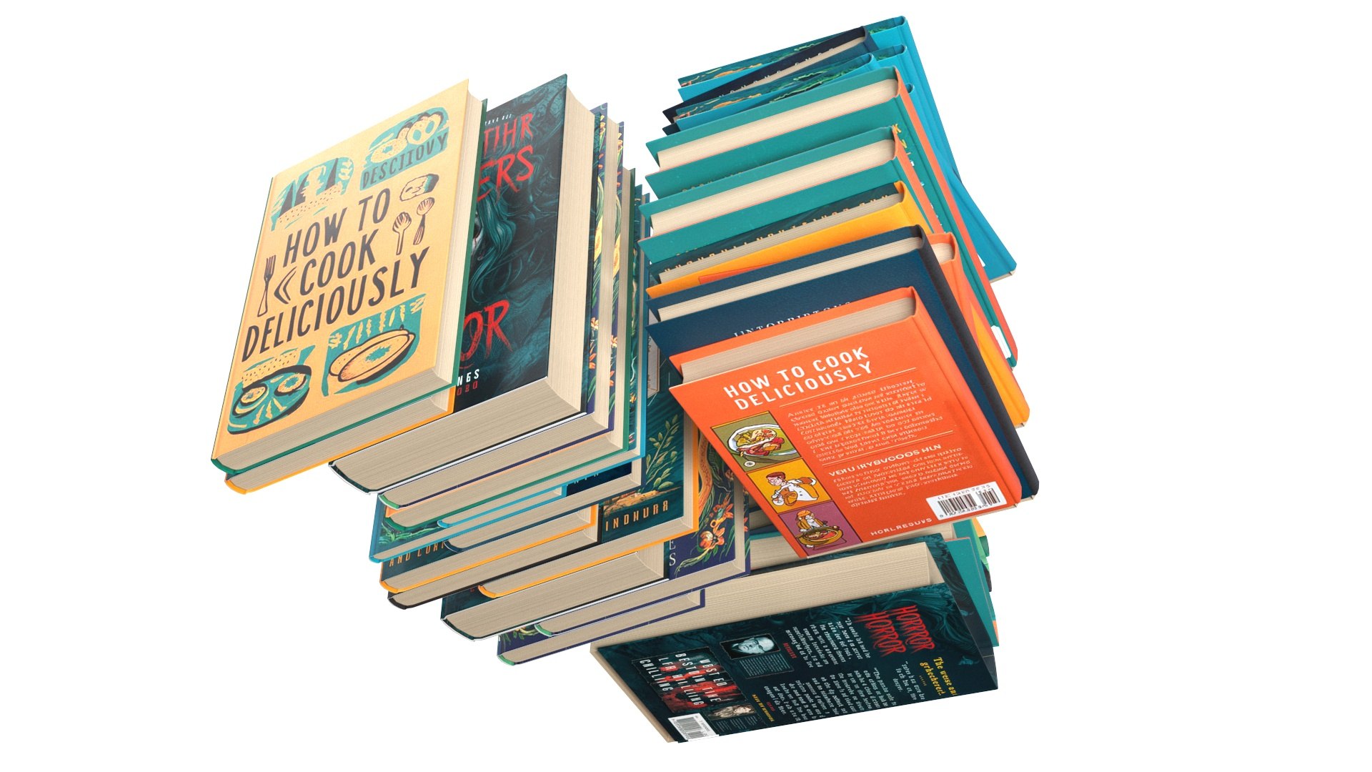 Books Stack 3D Model - TurboSquid 2284507