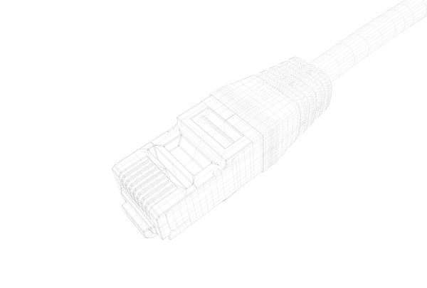 modelo 3d Rj45 UTP Ethernet Cable Detailed - TurboSquid 1990228
