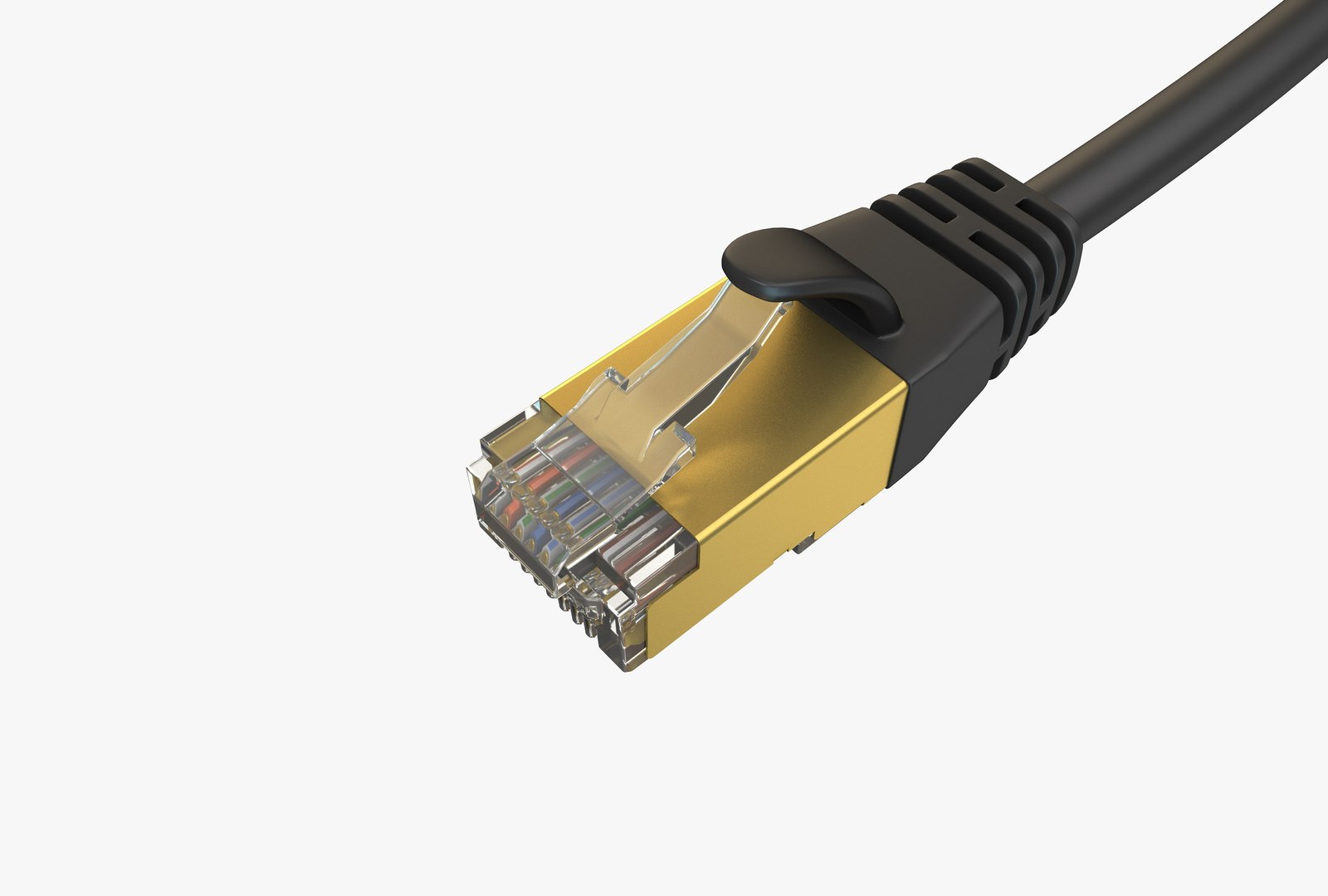 3D Rj45 UTP Ethernet Cable Detailed - TurboSquid 1990228