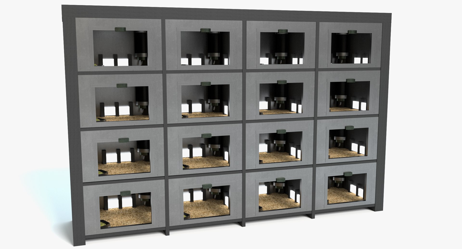 3D Sci-fi Animal Cages - TurboSquid 1157411