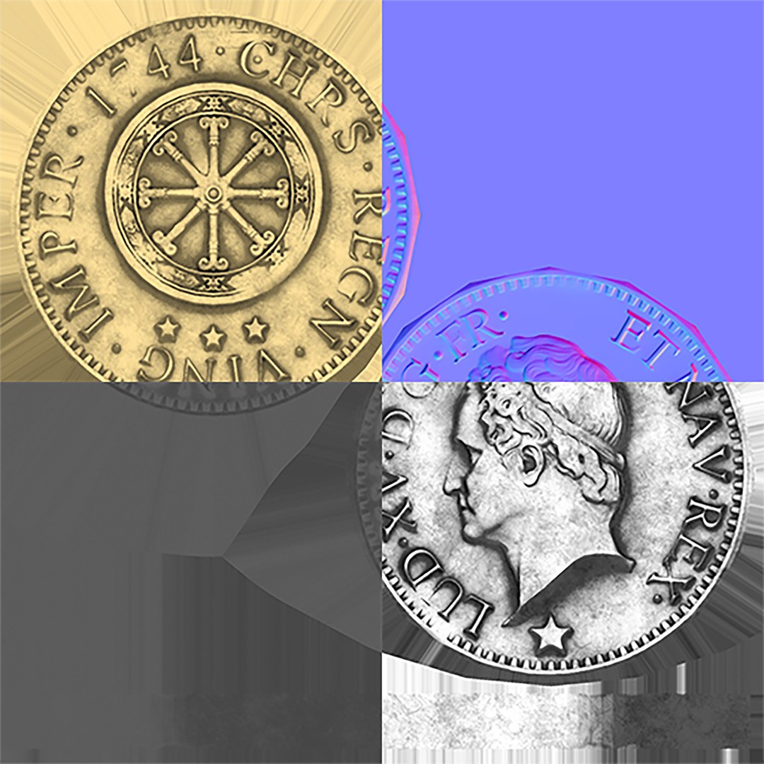 Gold Coin 3D Model - TurboSquid 2012367