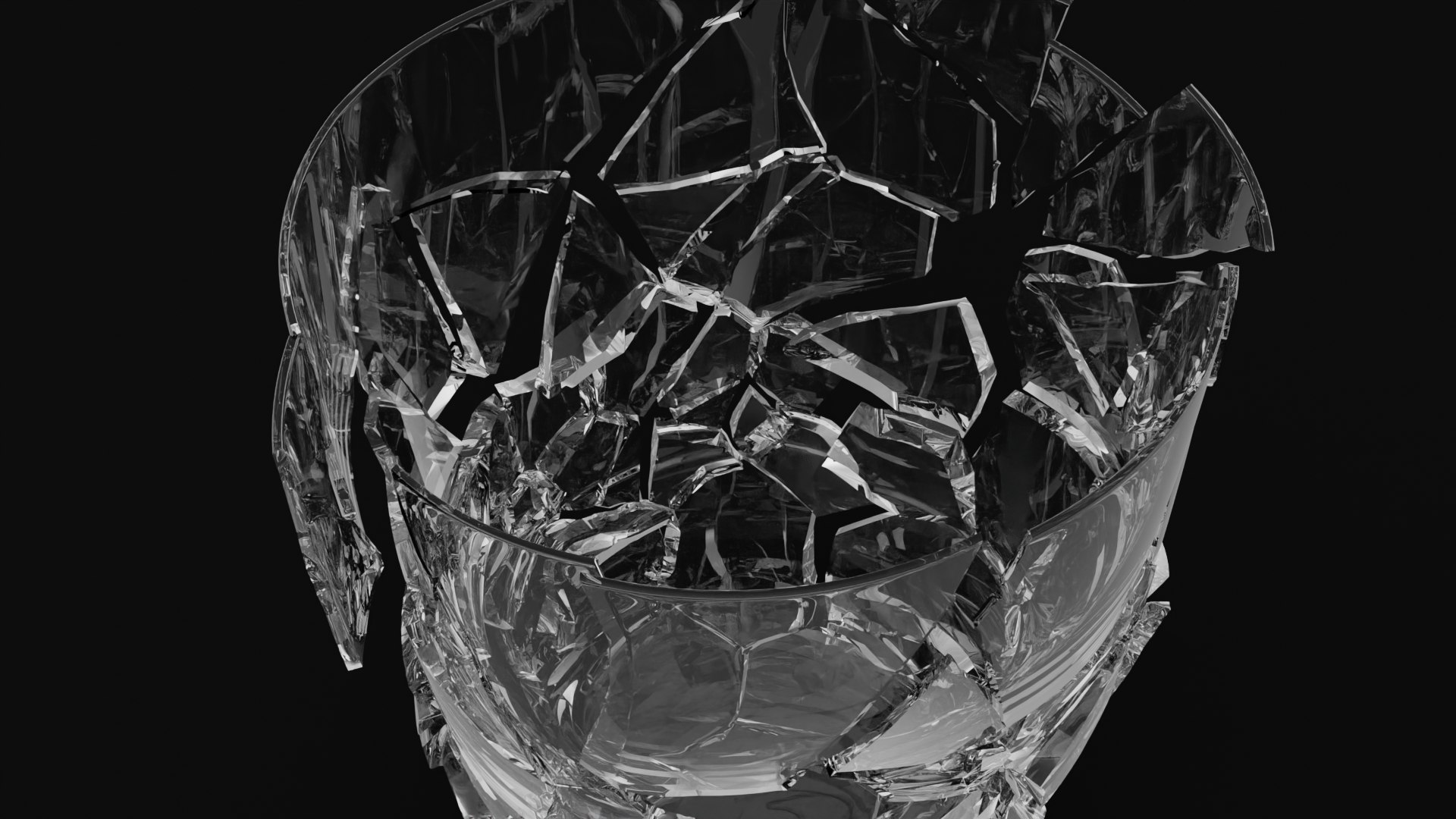 Animated Broken Glass 3D model - TurboSquid 1837902