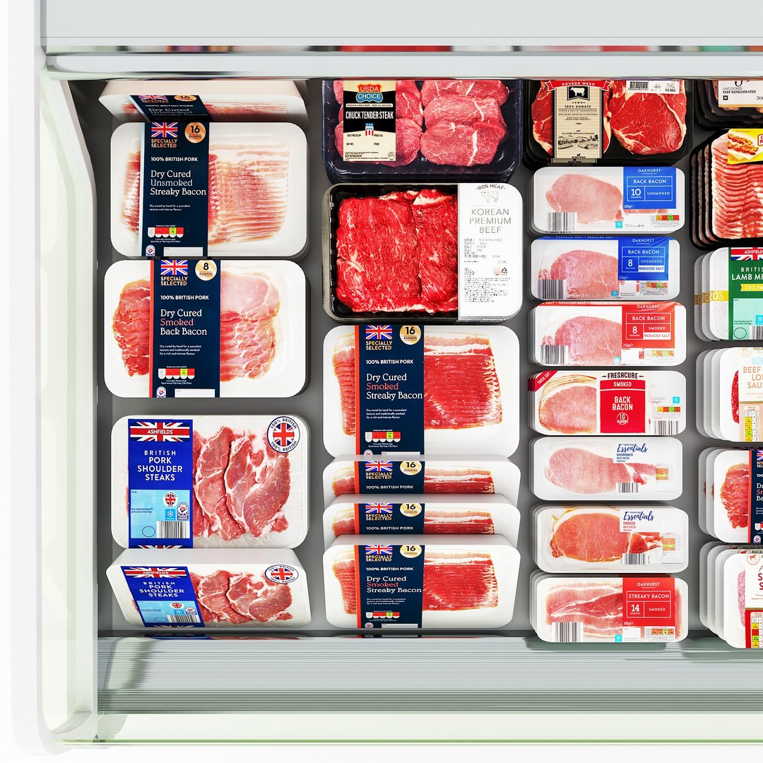 3D Meat and Poultry Display LB06 - TurboSquid 2029316
