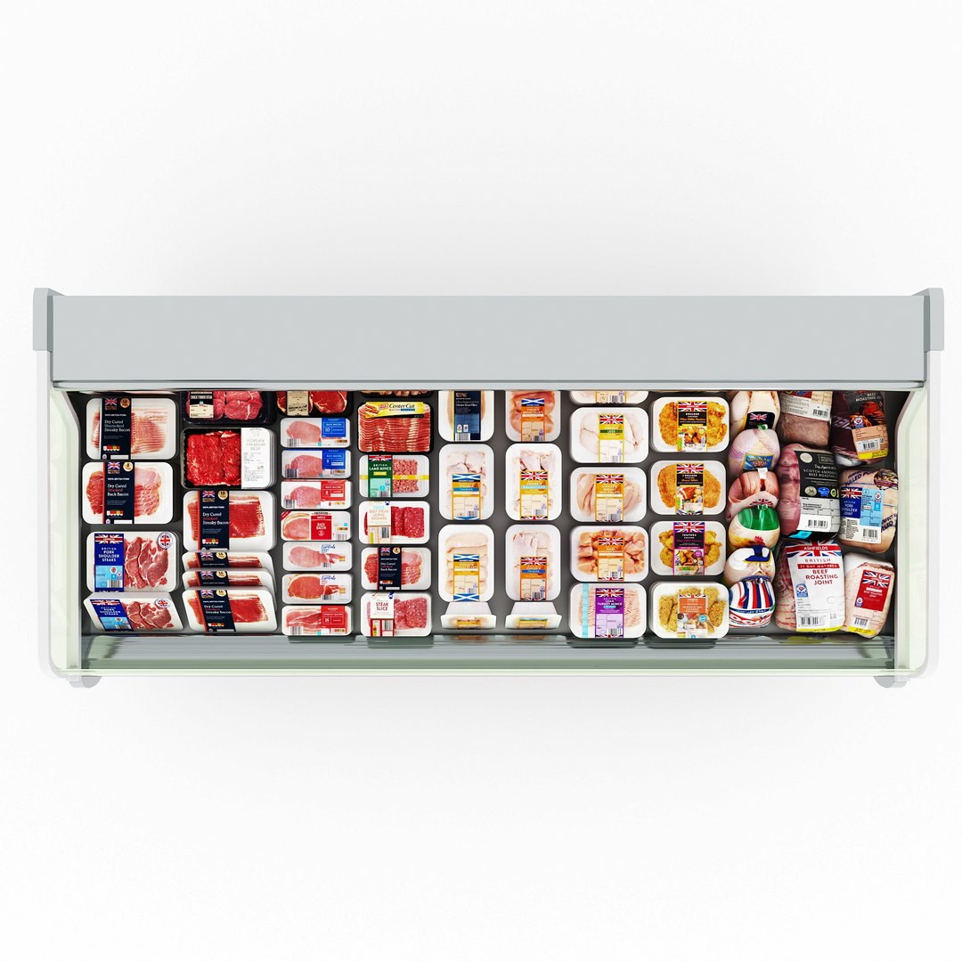 3D Meat and Poultry Display LB06 - TurboSquid 2029316