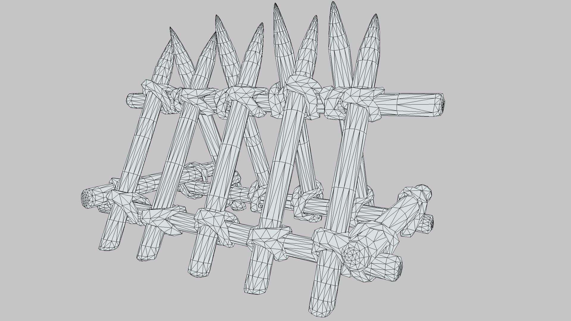 3D Wooden Barricade Defense Pbr - TurboSquid 1369481