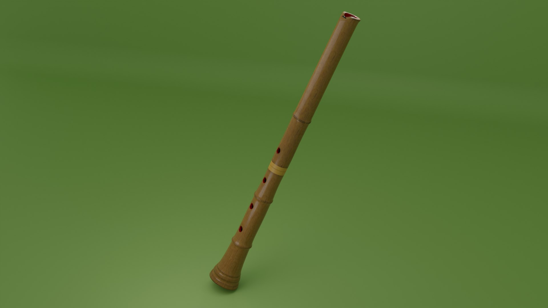 3D Shakuhachi Japanese Traditional Vertical Flute - TurboSquid 1883609
