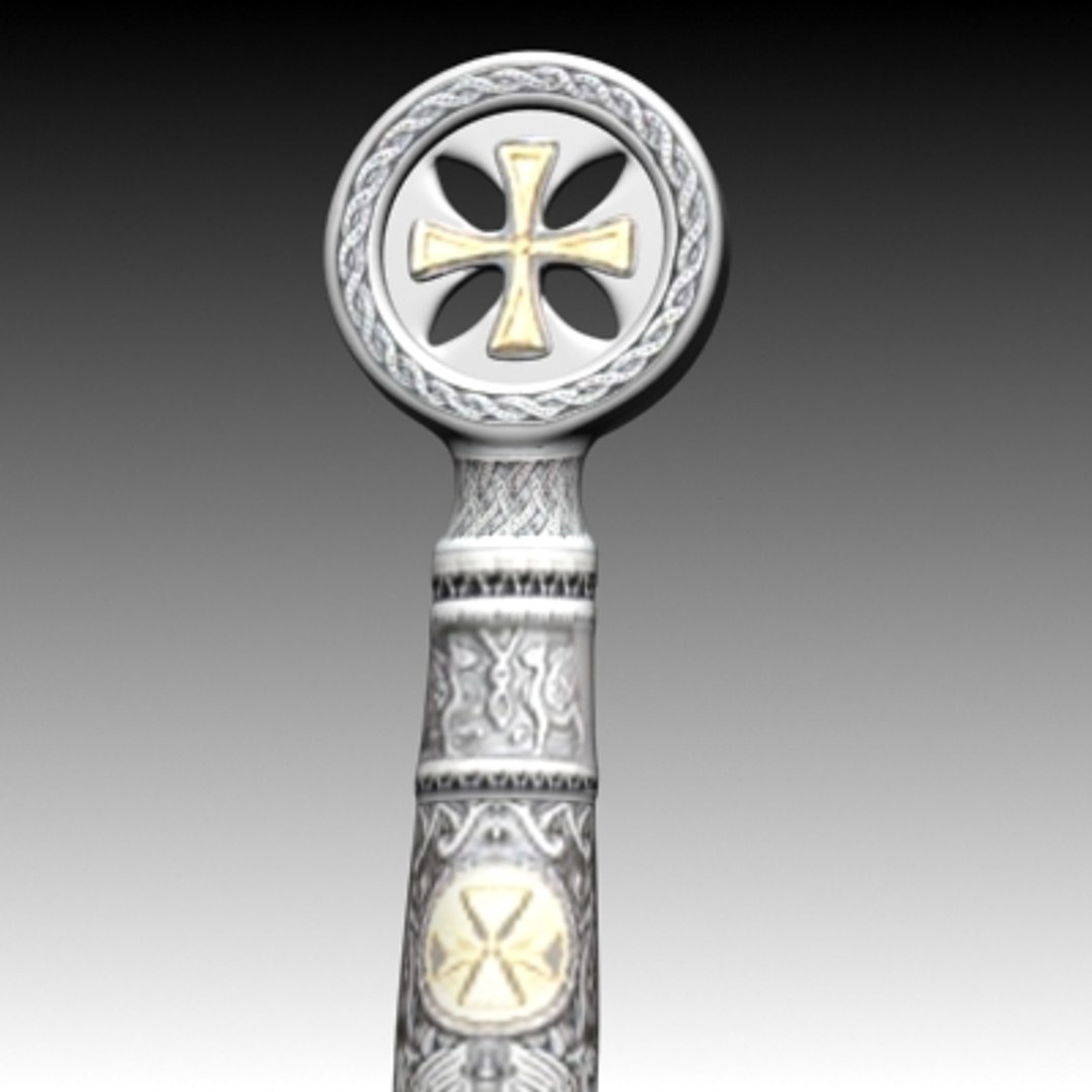 3d templar sword model