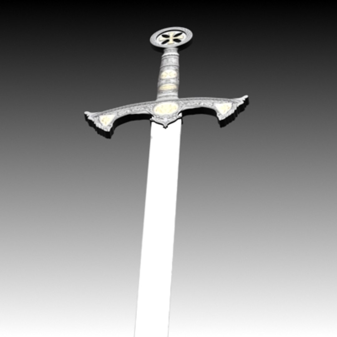 3d templar sword model