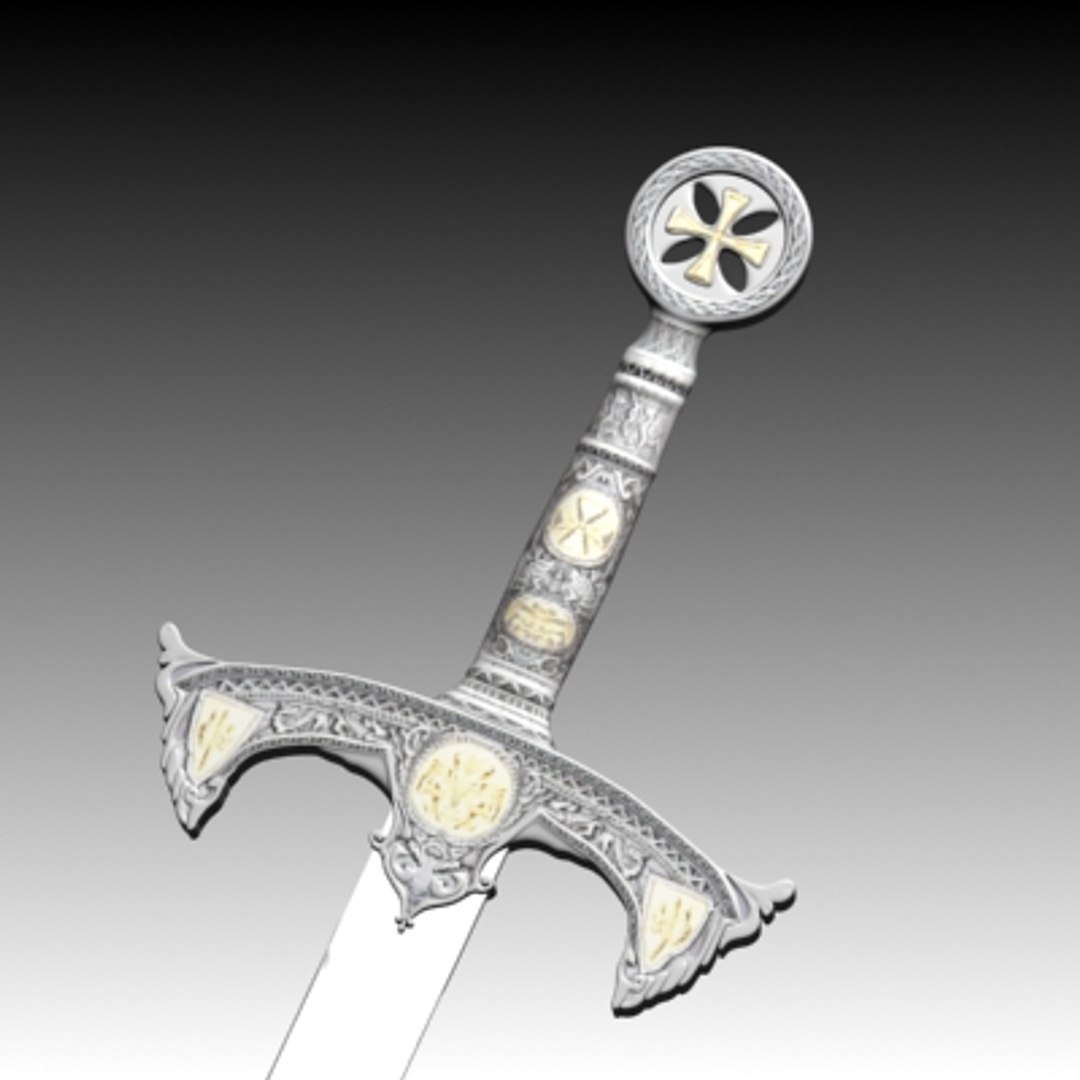 3d templar sword model