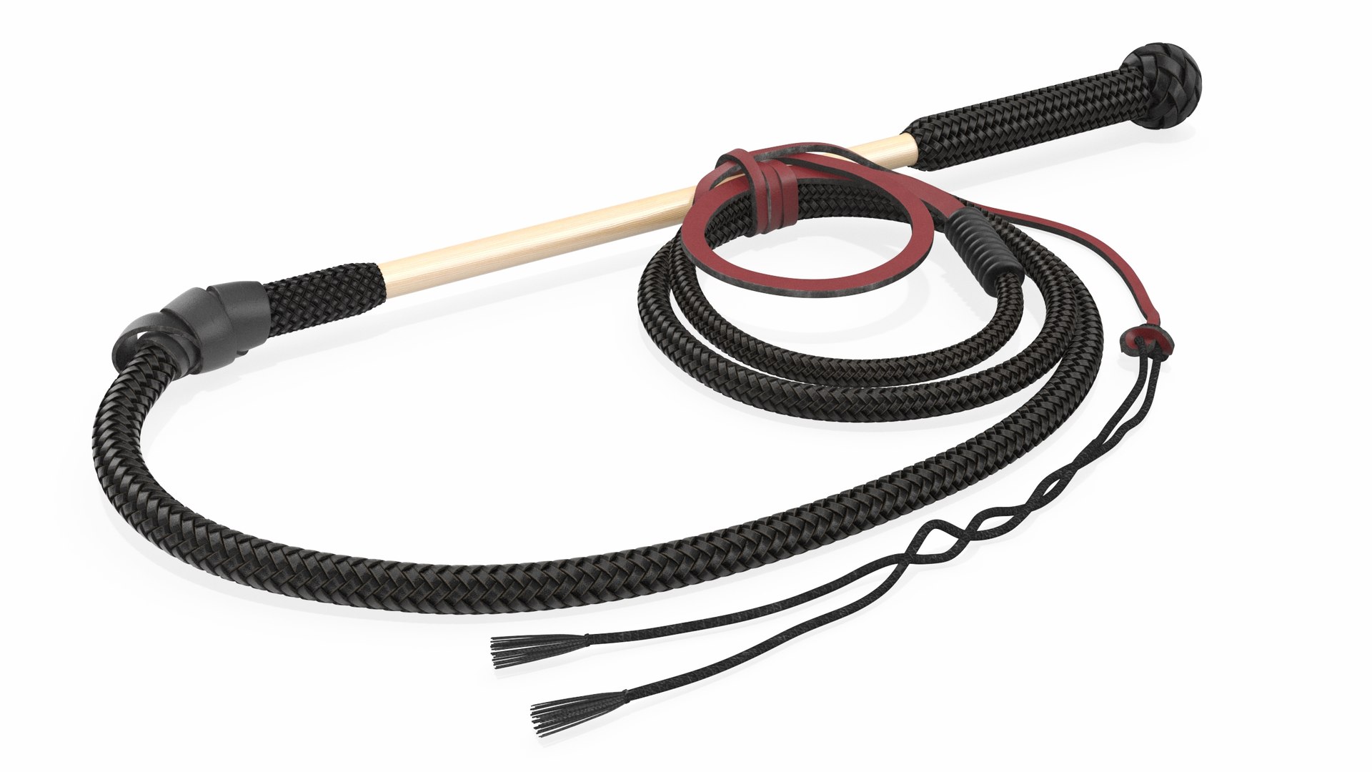 3D Leather Bullwhip Coiled Black Rigged Model - TurboSquid 2211504
