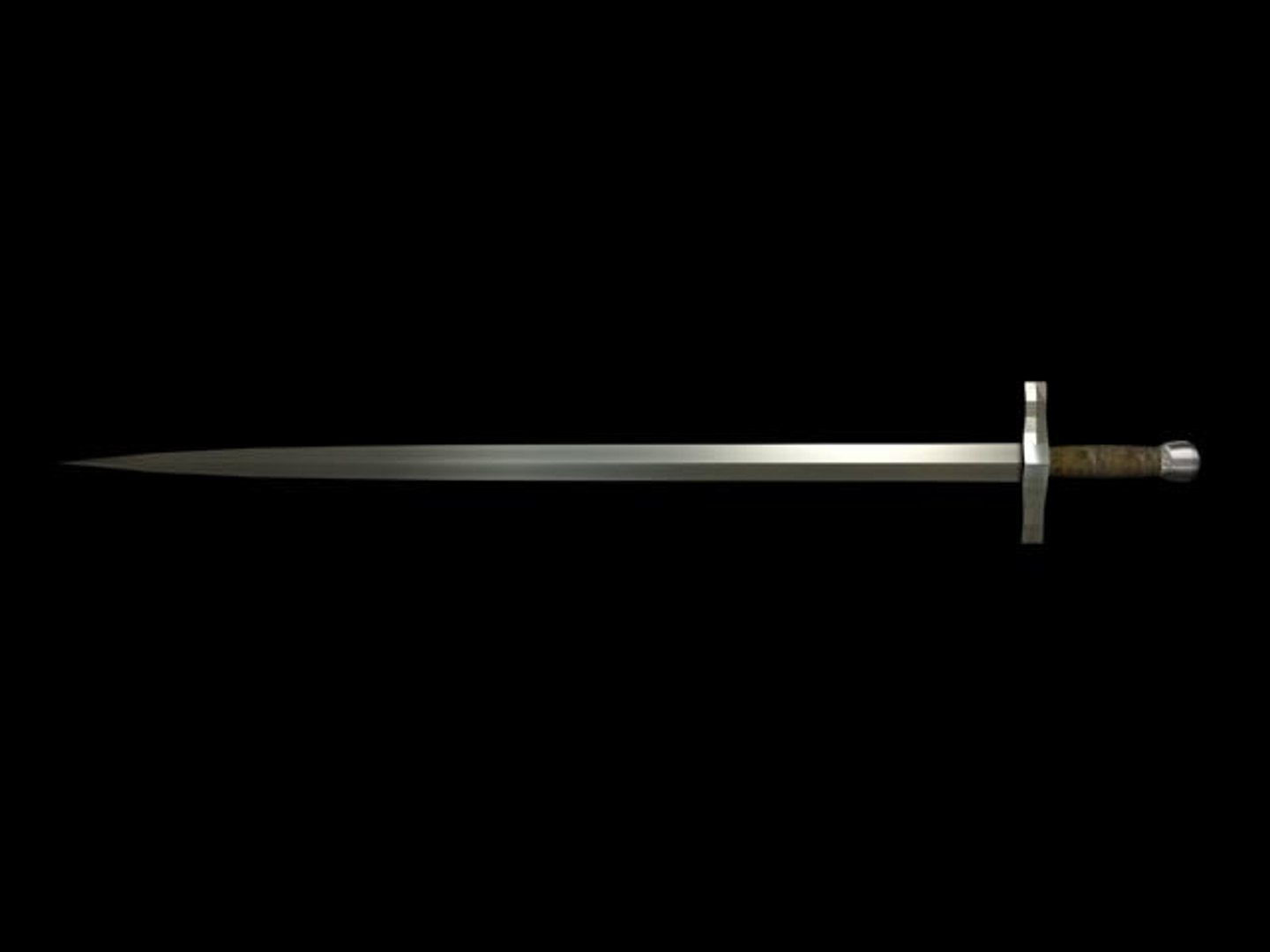 3d straight sword model