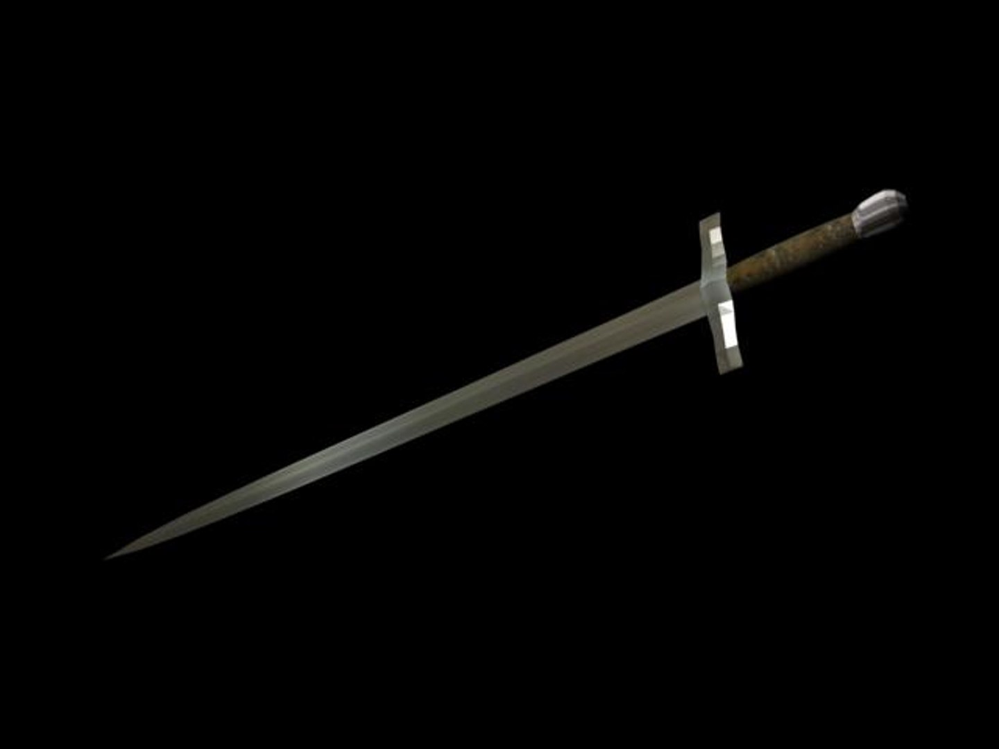 3d straight sword model