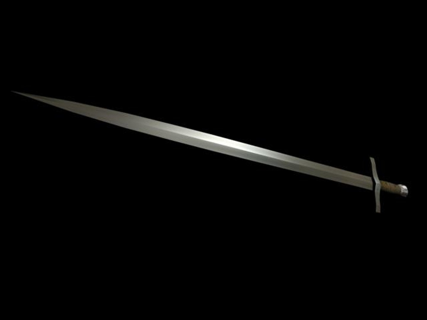 3d straight sword model
