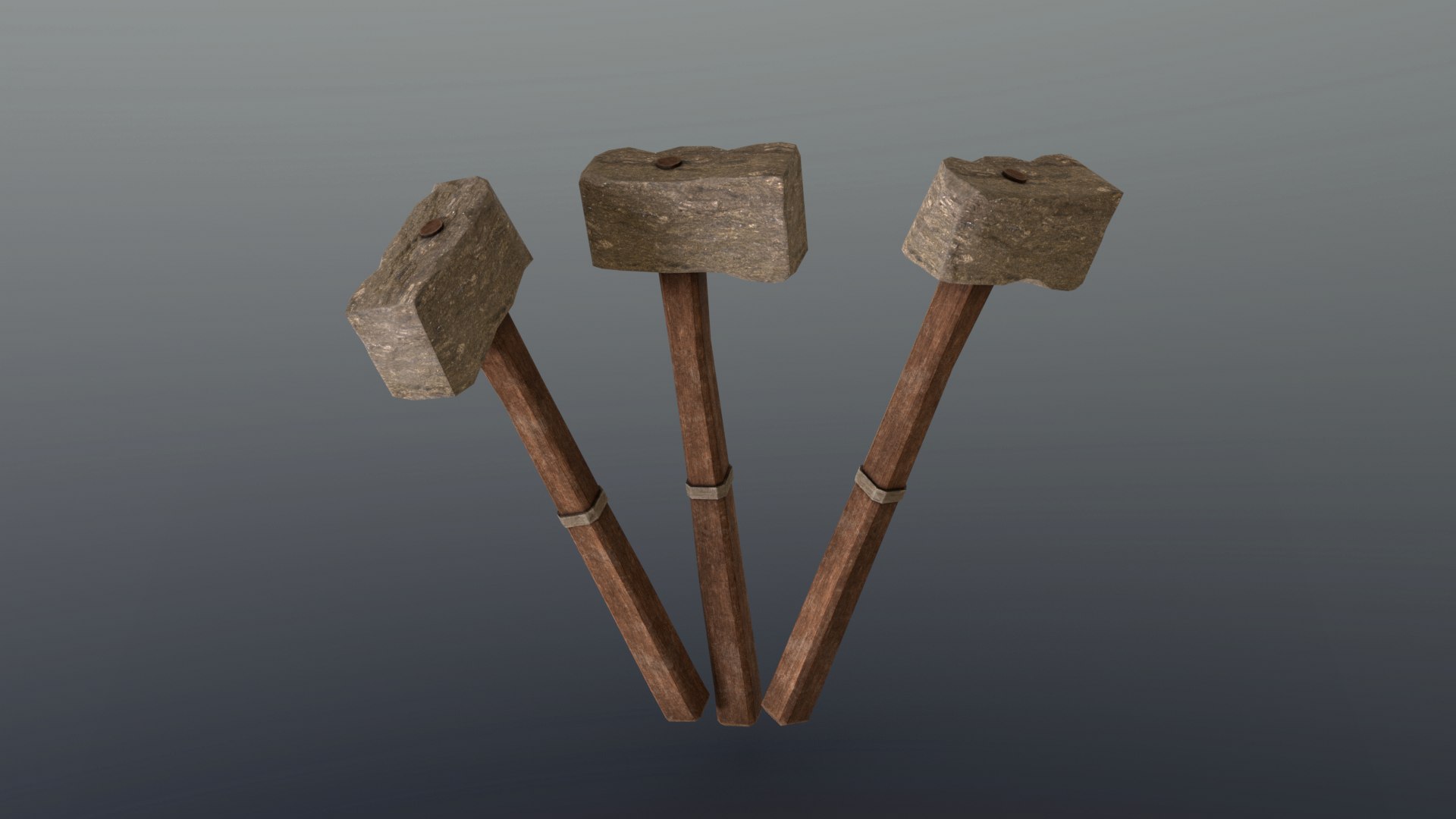 3D Hammer - Stone - TurboSquid 2157221