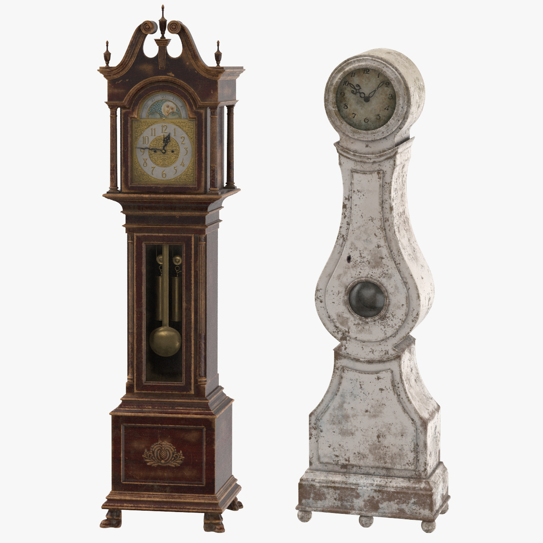 standing clocks 01 c4d