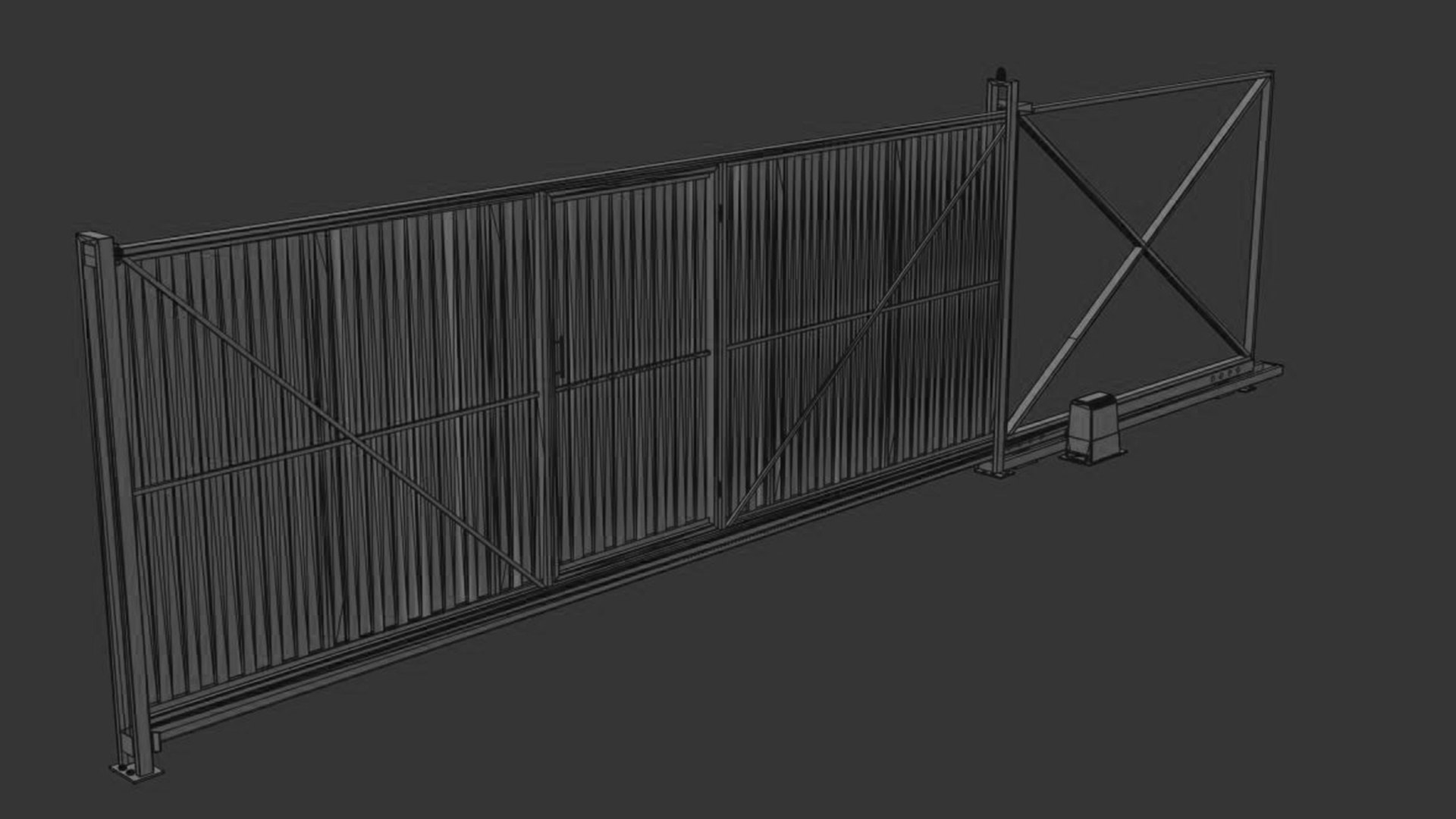 Sliding Gates 3D Model - TurboSquid 2088387