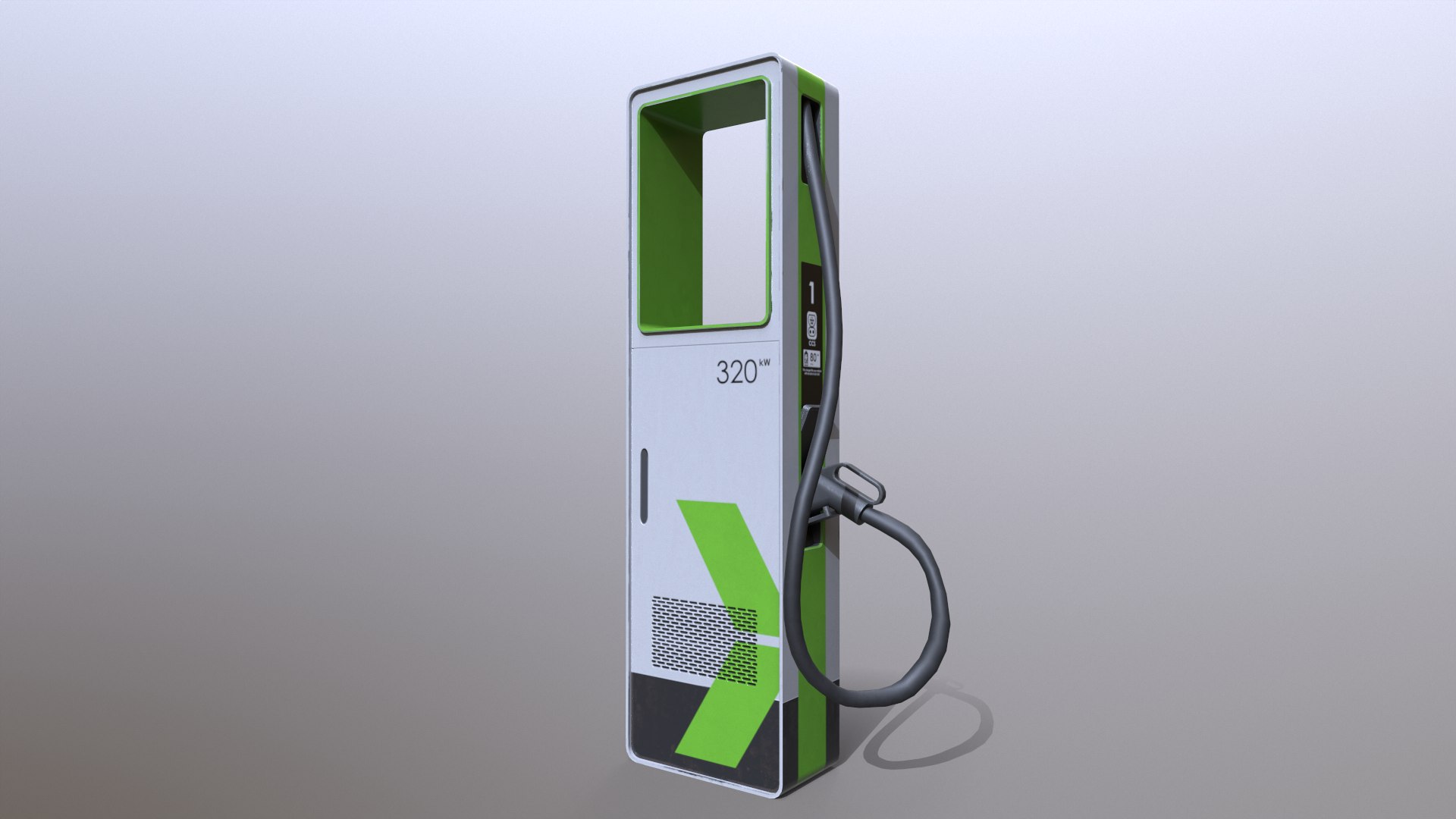 Elektric car charging station 3D model - TurboSquid 2095201