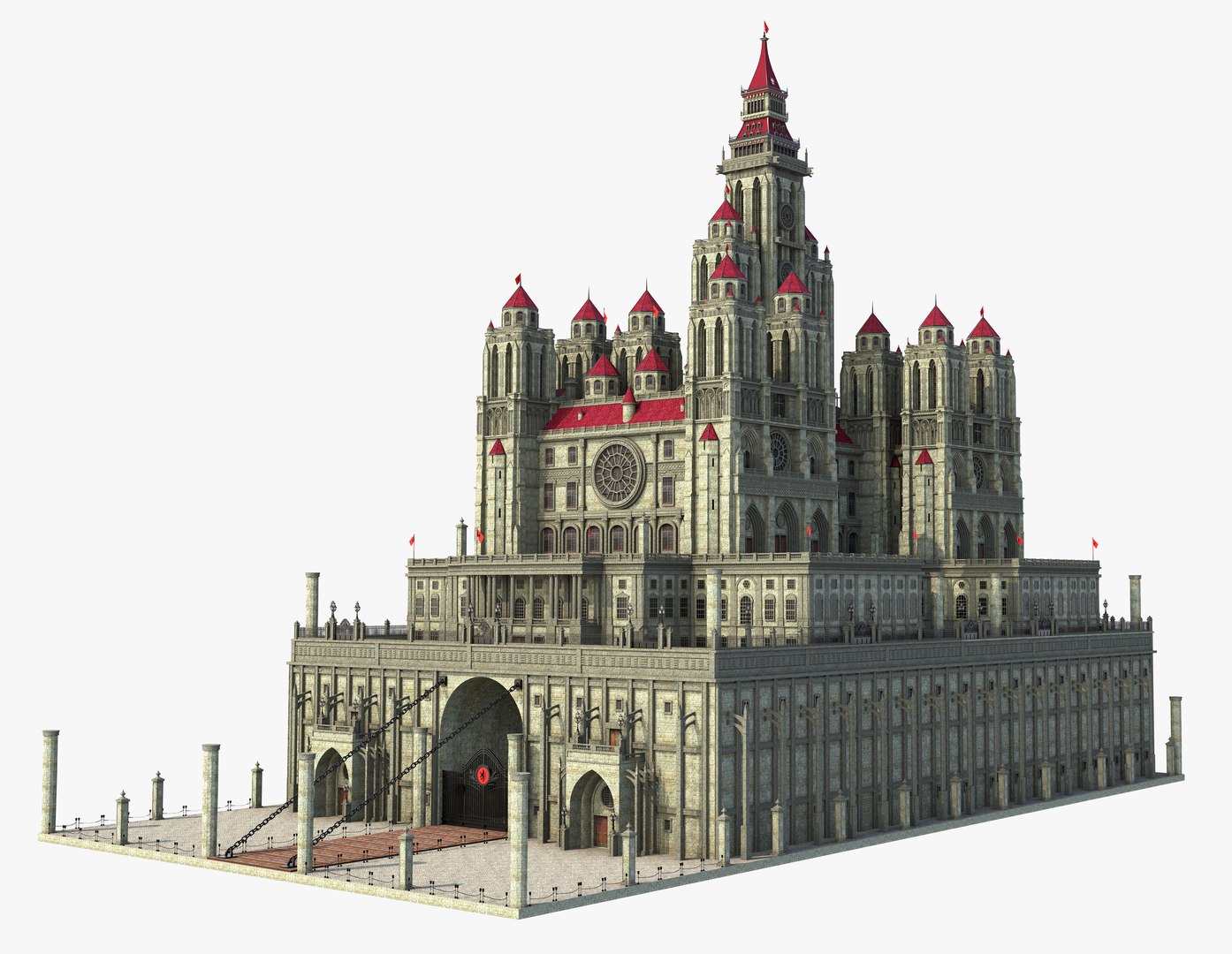 Fantasy Castle Version 7 3D Model - TurboSquid 1797601