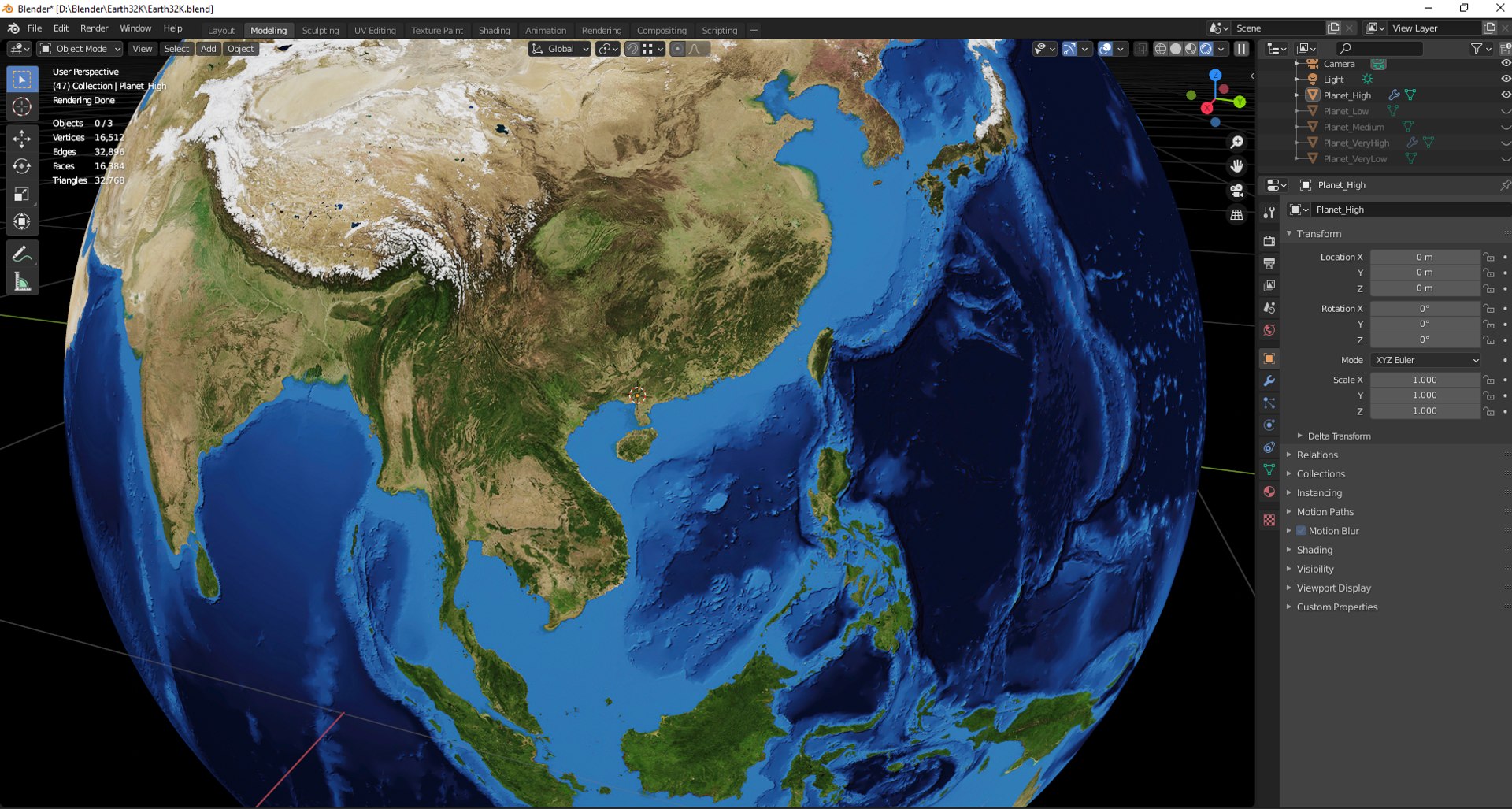 Planet Earth 3D - TurboSquid 1630259