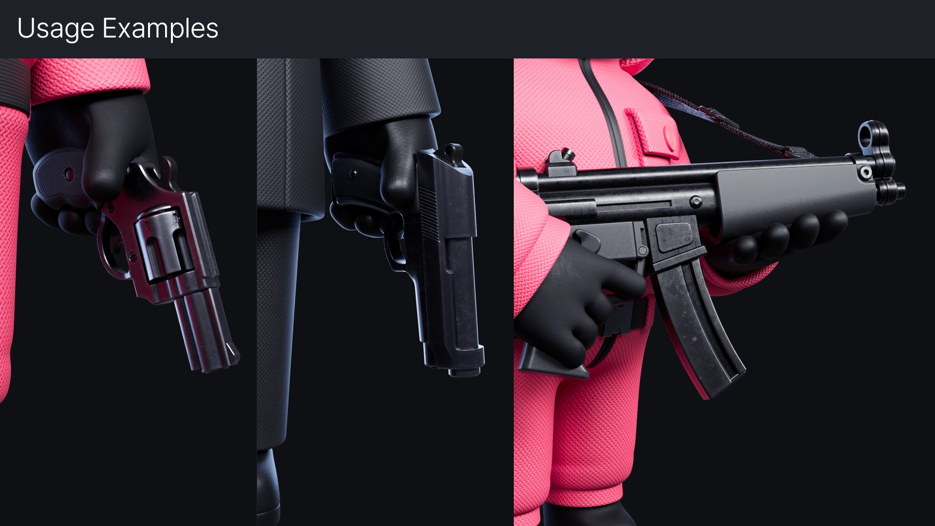 3D Stylized Guns - TurboSquid 2329731