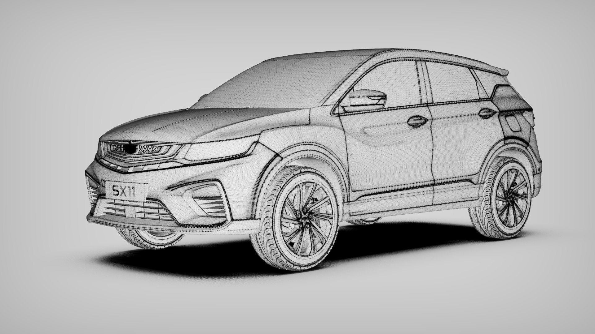 Geely Sx11 Model - TurboSquid 1472162