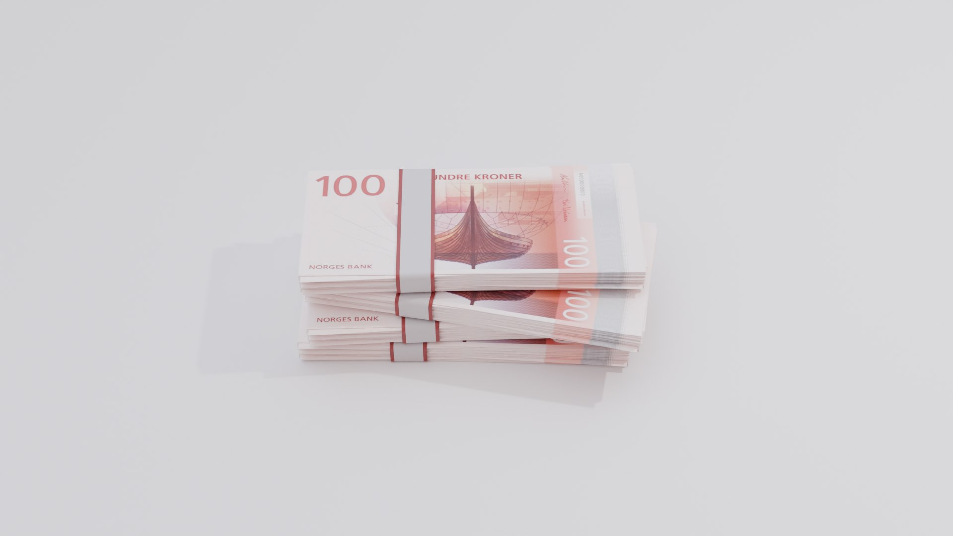 100 Norwegian Krone Currency 3D Model - TurboSquid 2397675