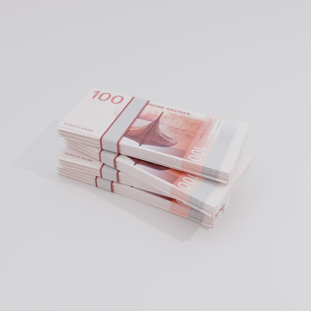 100 Norwegian Krone Currency 3D Model - TurboSquid 2397675