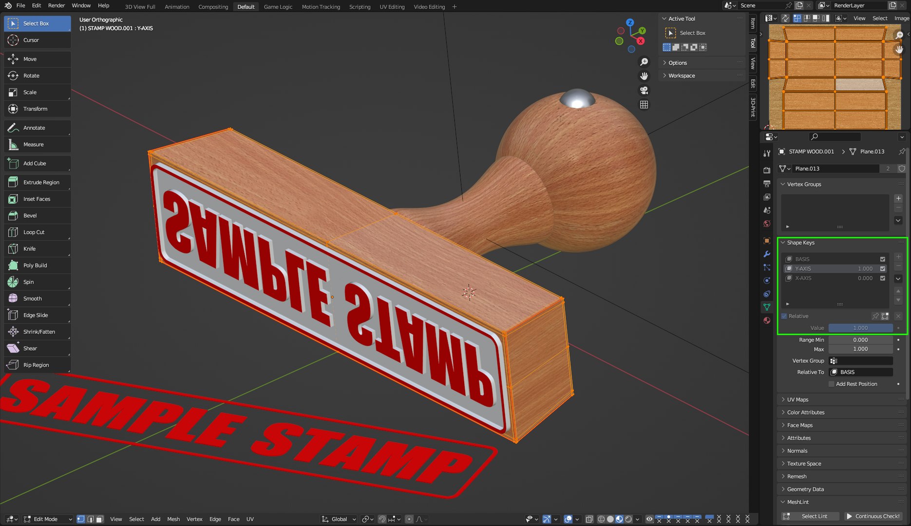 3D Adaptable Rubber Stamp Model - TurboSquid 2351173