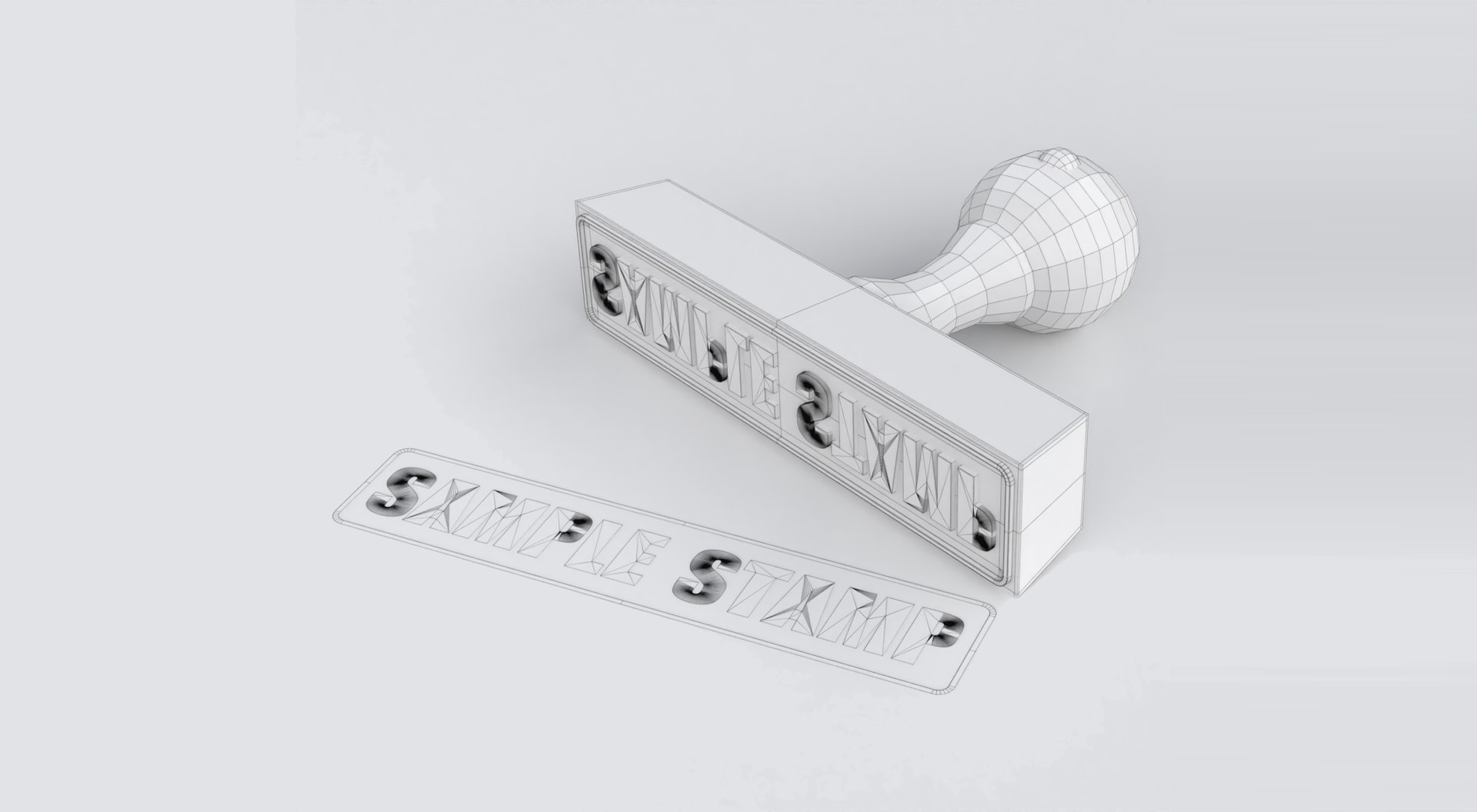 3D Adaptable Rubber Stamp Model - TurboSquid 2351173