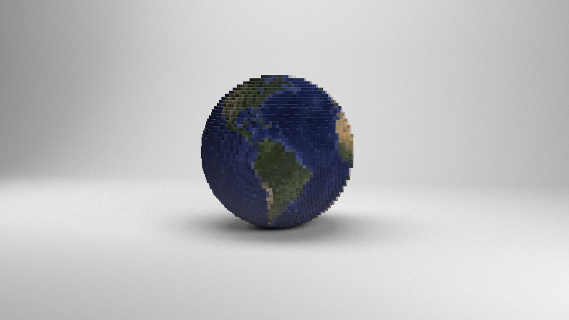 3D Voxel Planet Earth - TurboSquid 1288774